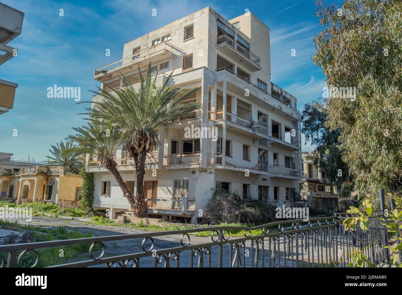 Varosha, Famagusta, Cyprus - June 2021: The abandoned city, ghost town ...
