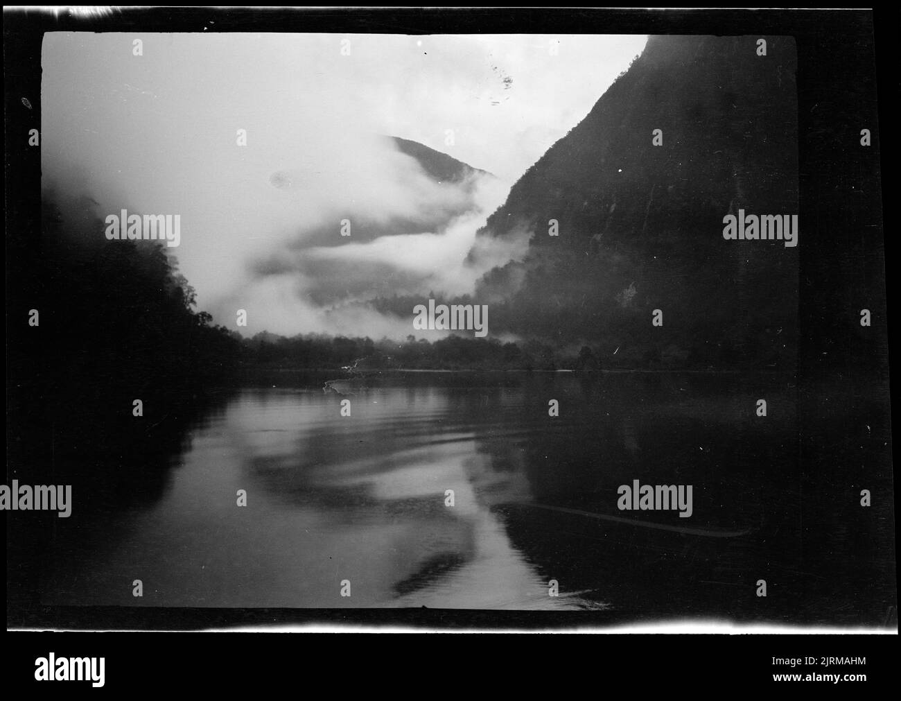 Mountains in cloud, 1930, Southland, maker unknown Stock Photo - Alamy