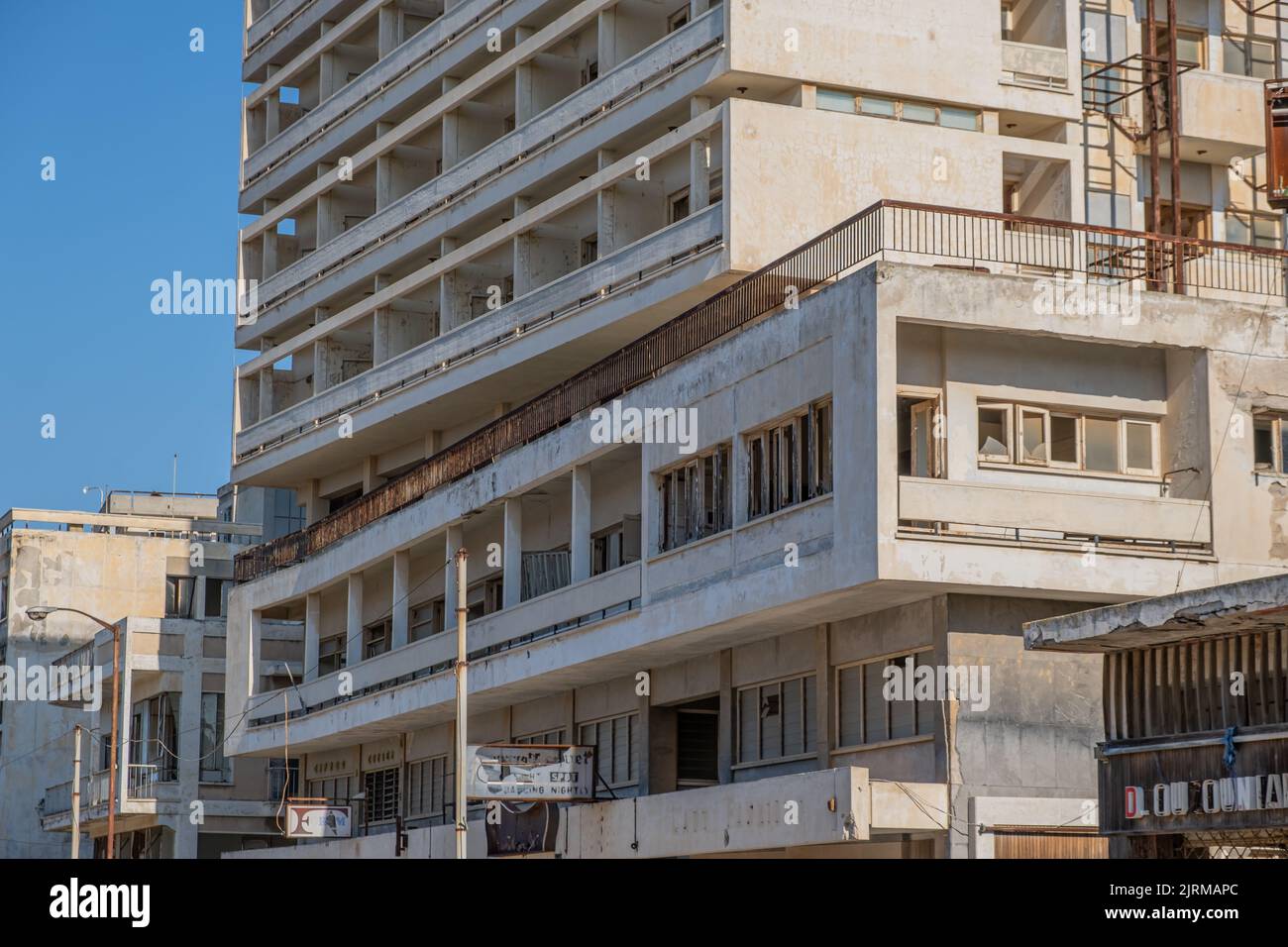 Varosha, Famagusta, Cyprus - June 2021: The abandoned city, ghost town ...