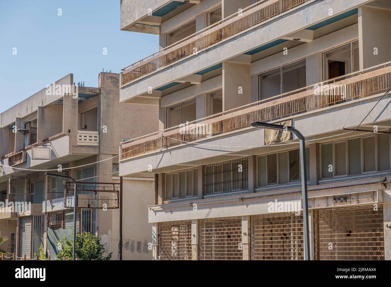 Varosha, Famagusta, Cyprus - June 2021: The abandoned city, ghost town ...