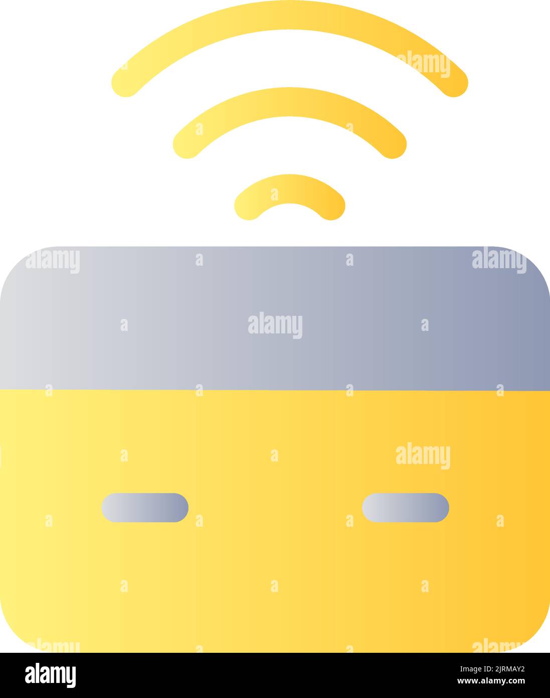 Wireless transfer money flat gradient color ui icon Stock Vector Image ...