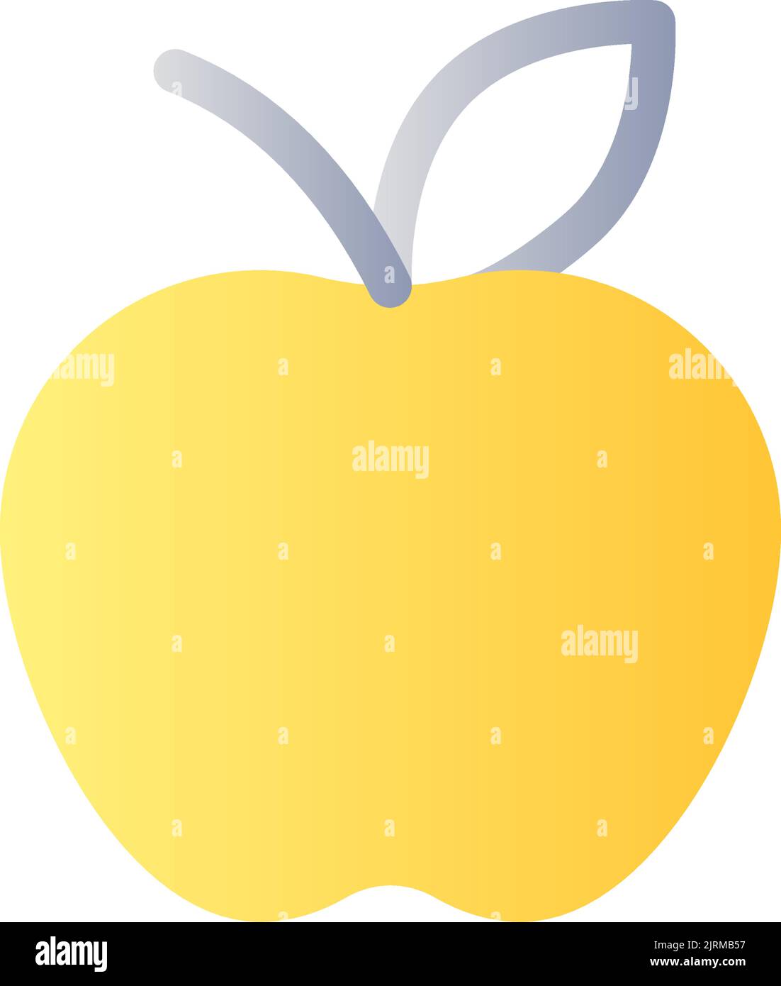 Apple fruit flat gradient color ui icon Stock Vector Image & Art - Alamy