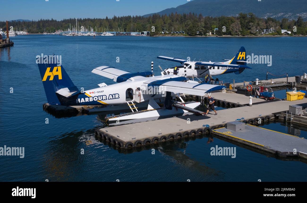 Harbour Air seaplanes, Vancouver, Canada Stock Photo - Alamy