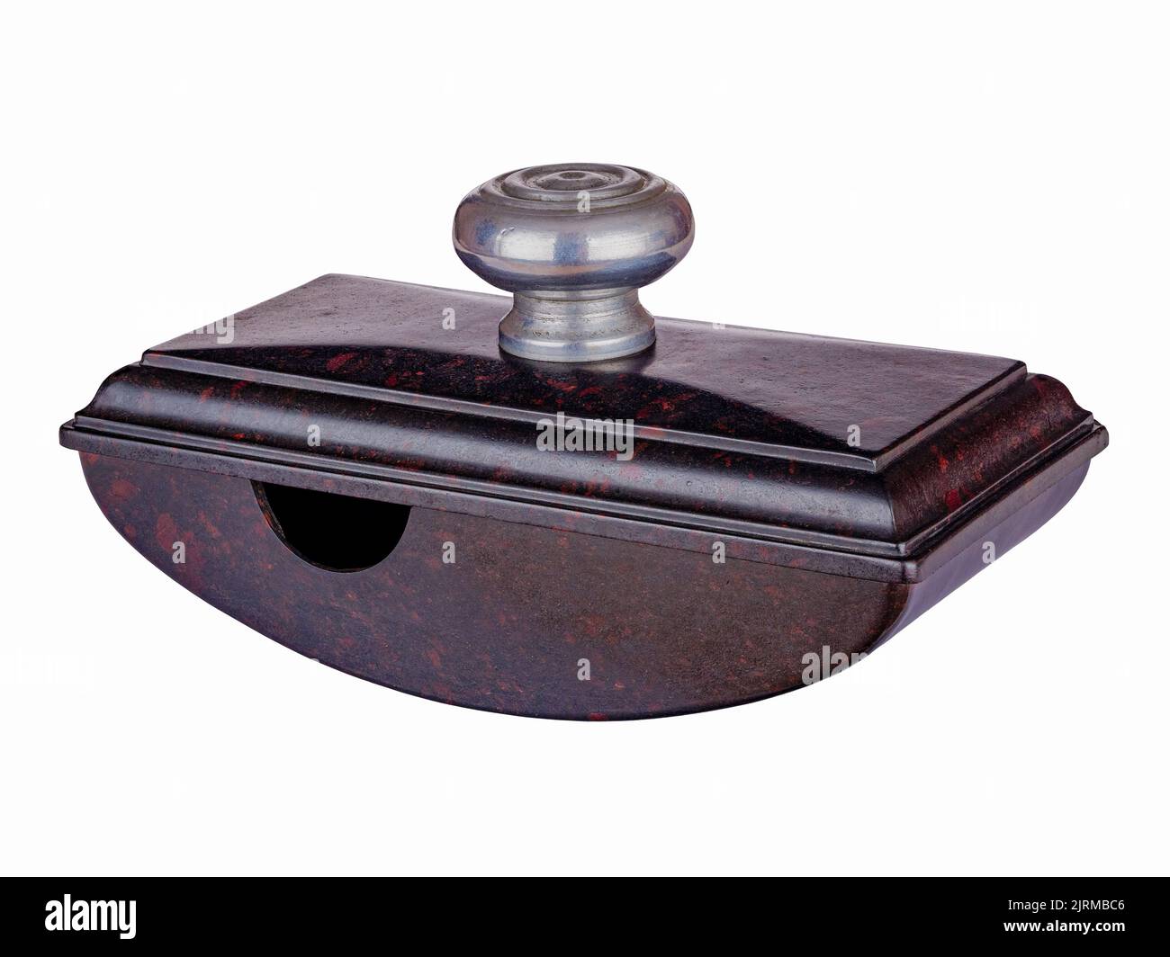 Old spotted ink blotter isolated on white background Stock Photo - Alamy