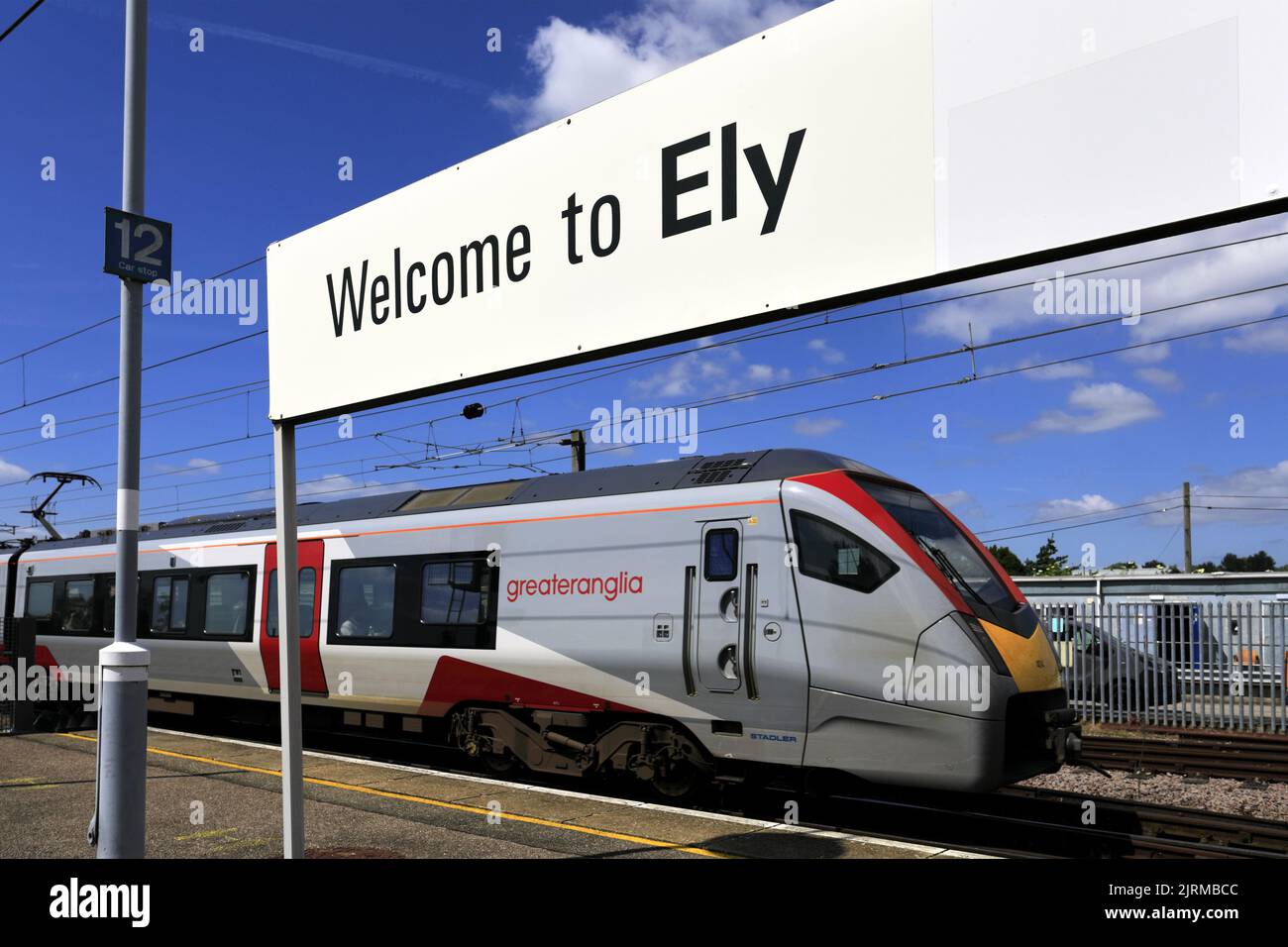 Greater Anglia trains, Class 755 train at Ely station, Ely city ...