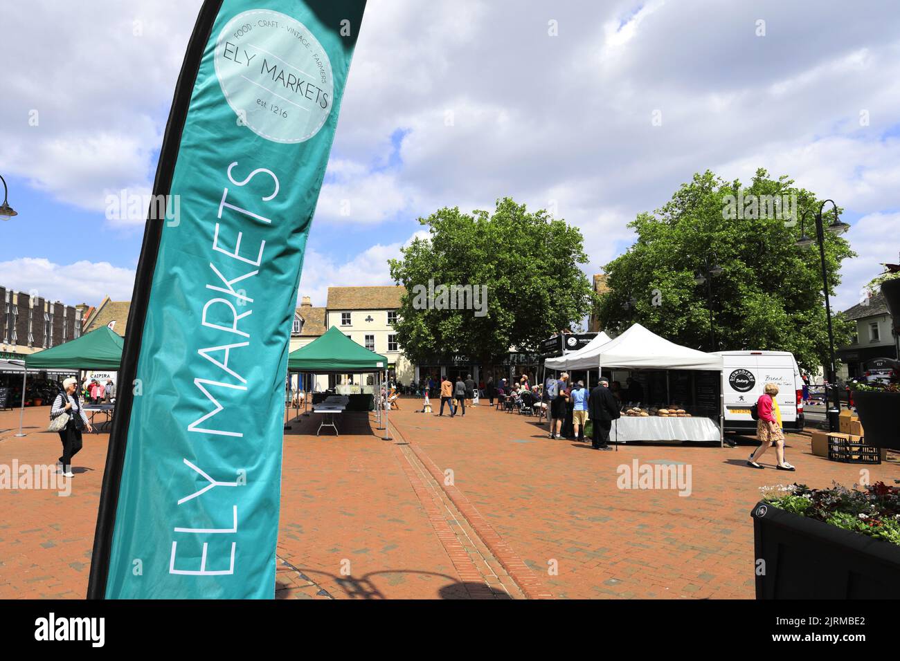 The Ely Food Market, Ely City, Cambridgeshire, England, UK Stock Photo - Alamy