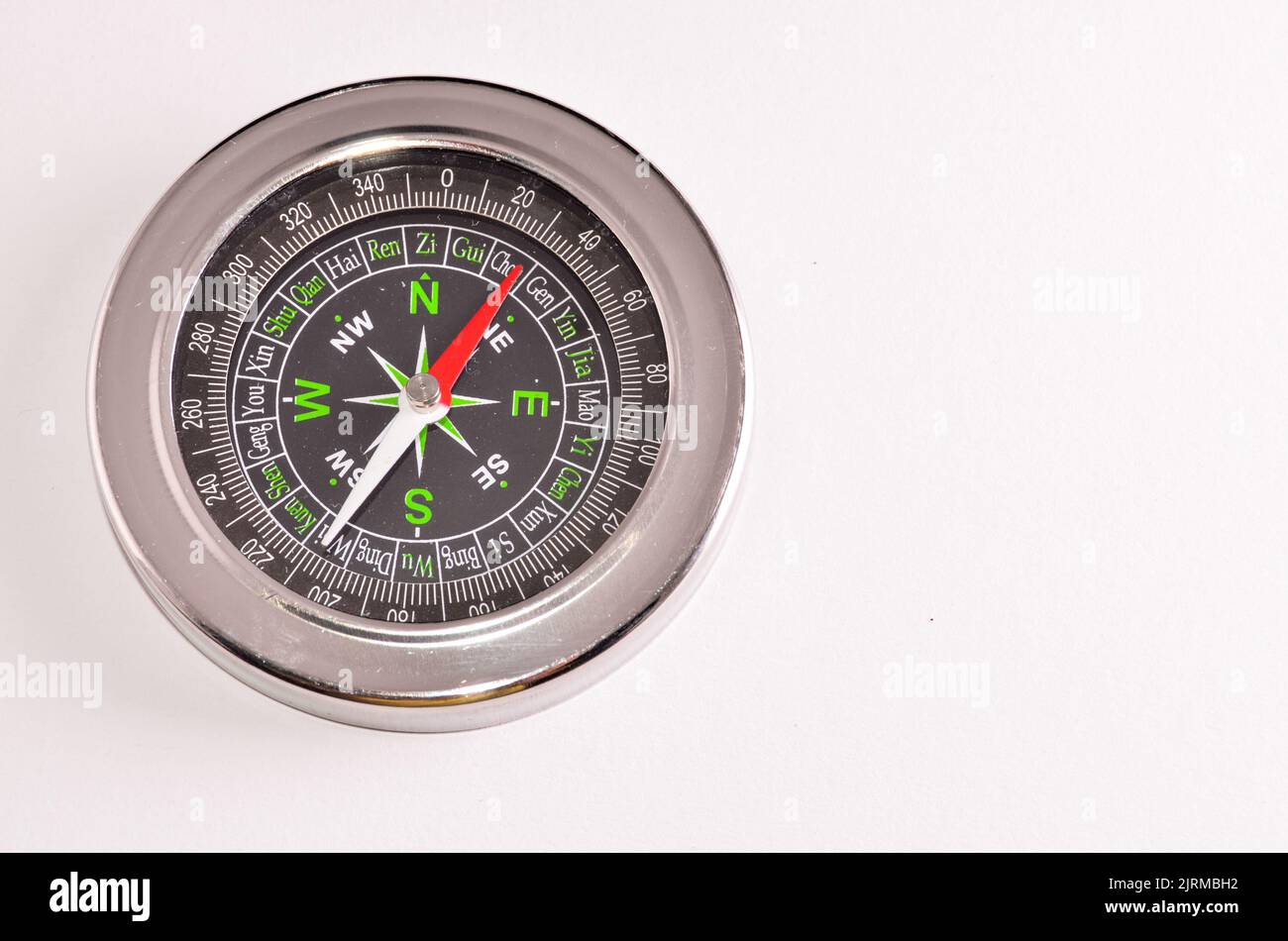 Vintage Classic Compass on a White Background Stock Photo - Alamy