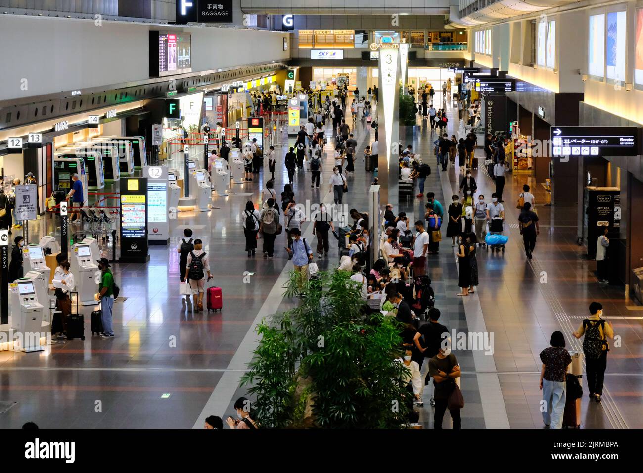 Tokyo, Japan. 25th Aug, 2022. Passengers wearing face masks as a ...
