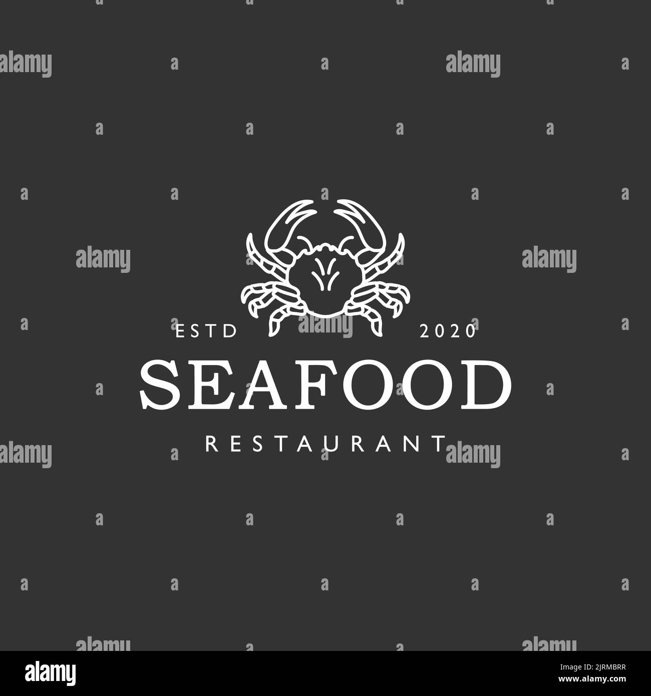Crustacean logo Black and White Stock Photos & Images - Alamy