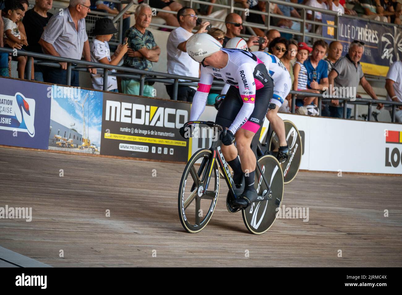 Sebastien VIGIER and Tom DERACHE, Men's Sprint during the Track Cycling ...