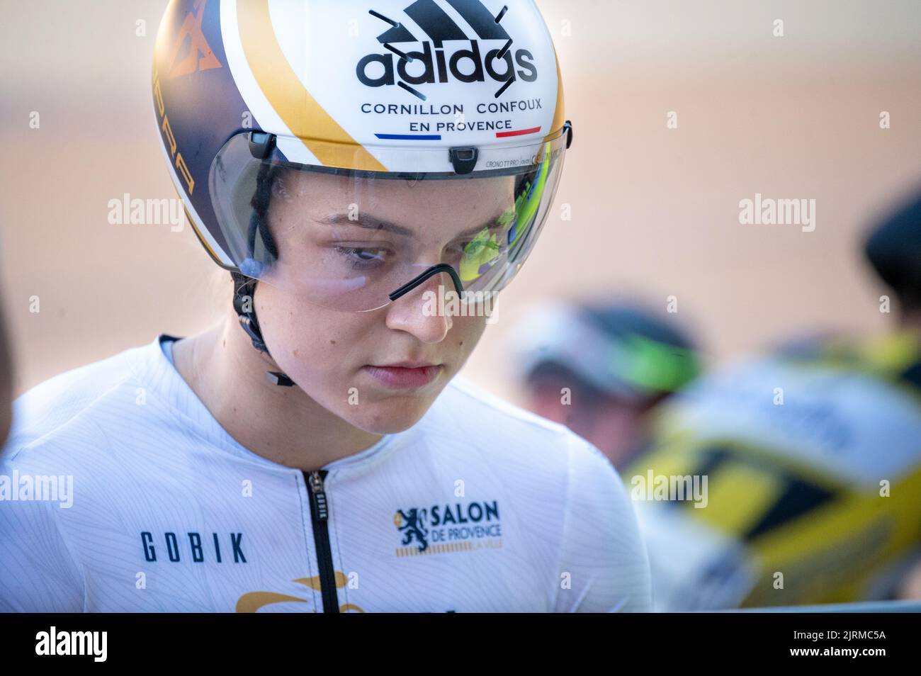 Mathilde GROS, Women's Keirin during the Track Cycling French ...