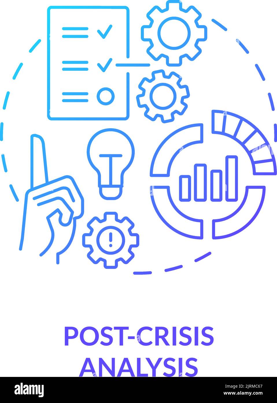 Post crisis analysis blue gradient concept icon Stock Vector Image ... Post crisis analysis blue gradient concept icon Stock Vector Image ...