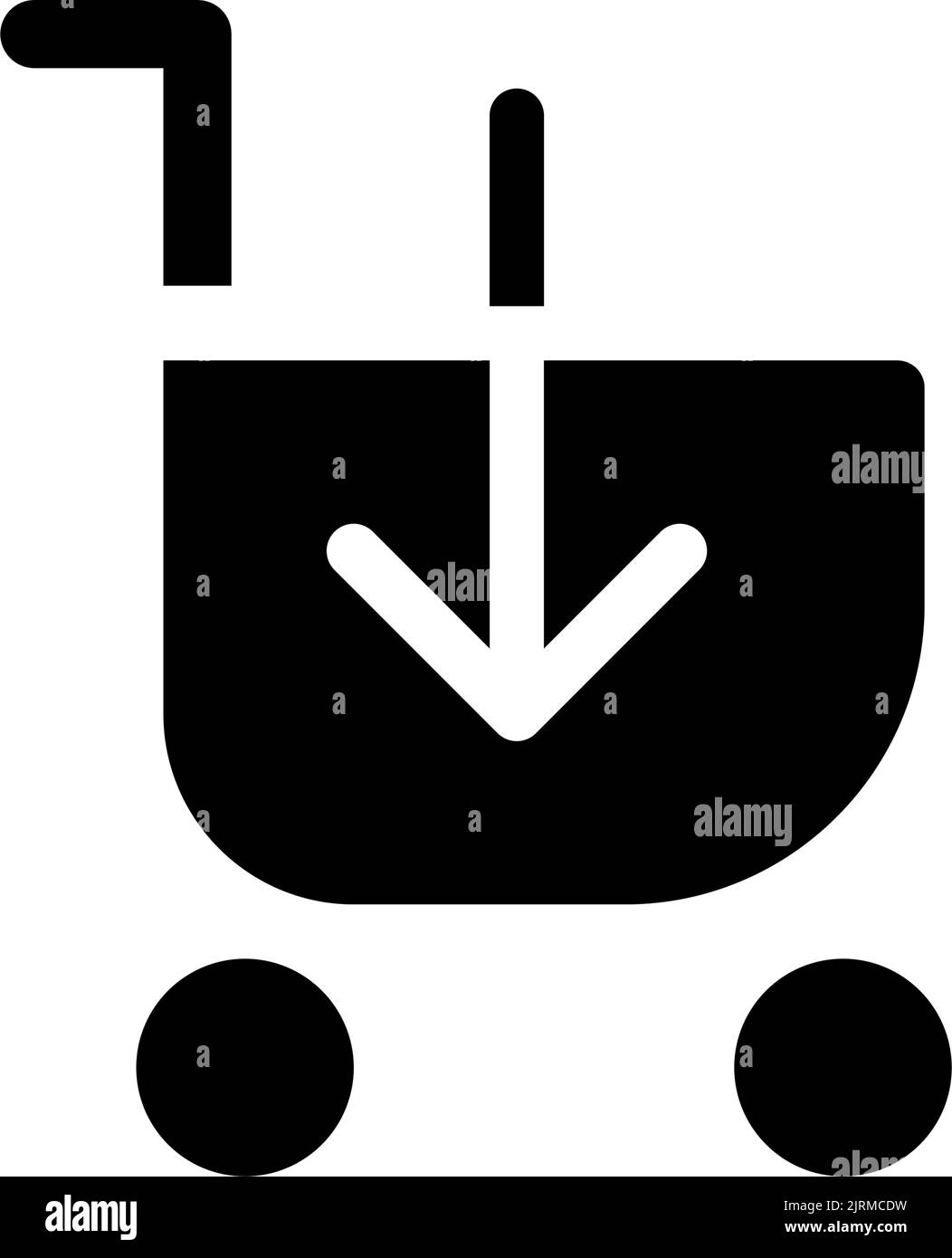 Loading shopping cart black glyph ui icon Stock Vector Image & Art - Alamy