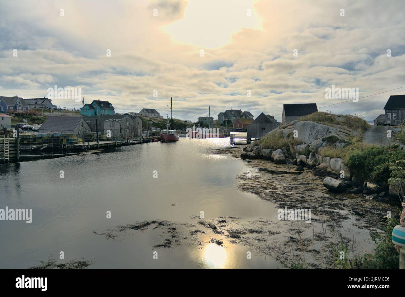 Peggy's cove dock Stock Photo - Alamy