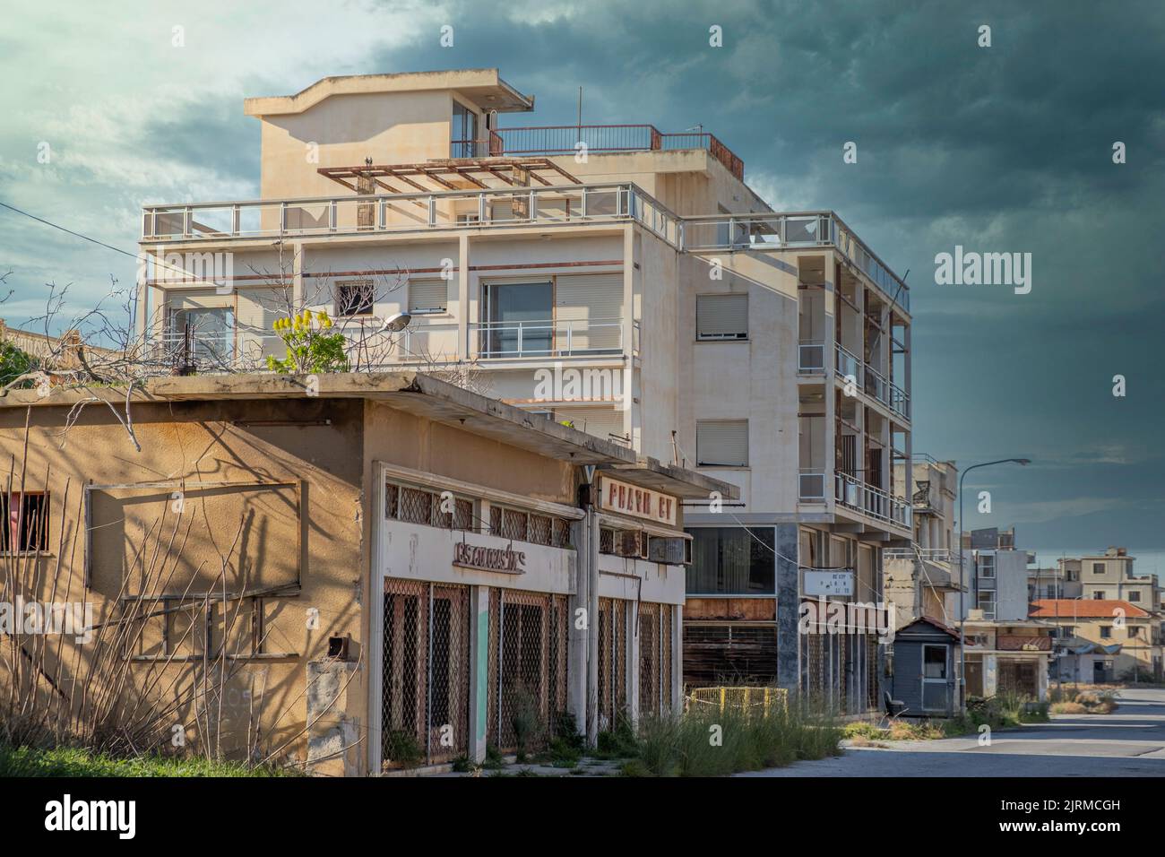 Varosha, Famagusta, Cyprus - June 2021: The abandoned city, ghost town ...