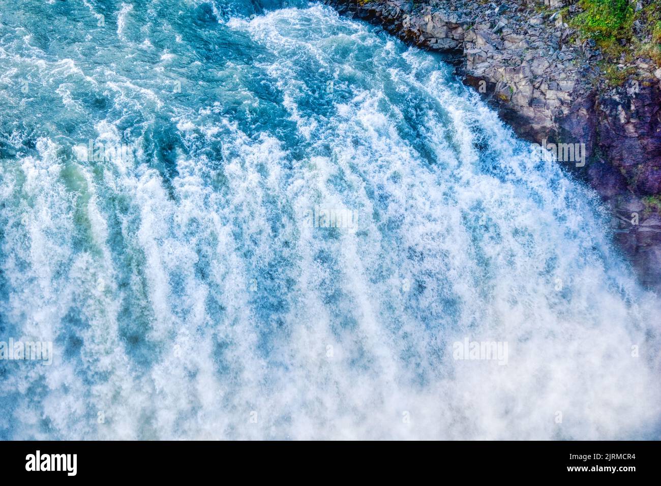 Powerful water stream falling close hi-res stock photography and images ...