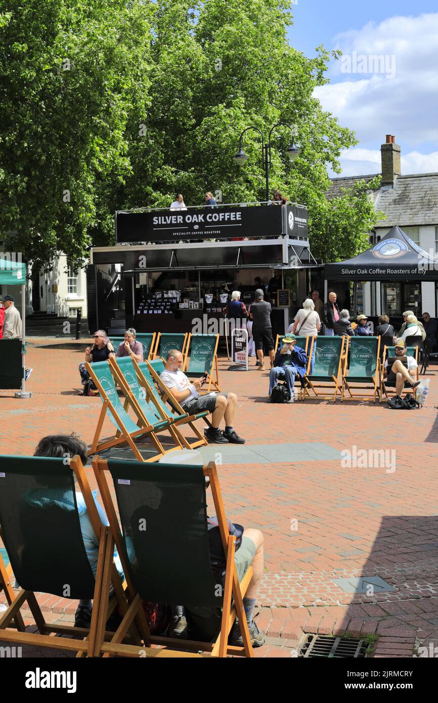 The Ely Food Market, Ely City, Cambridgeshire, England, UK Stock Photo ...