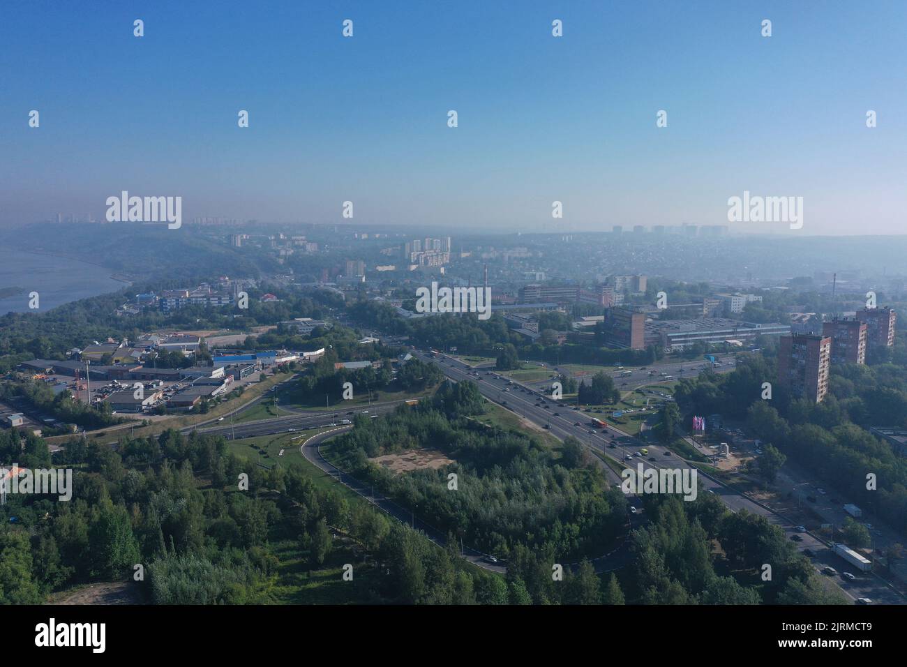 Landscape and Architecture. Panorama of the big city Stock Photo - Alamy