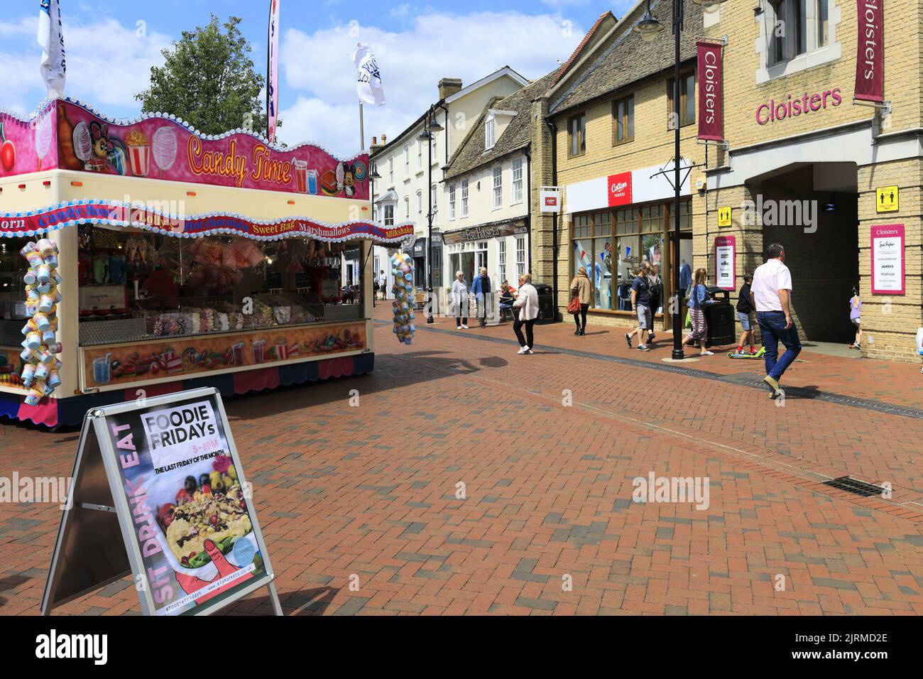 The Ely Food Market, Ely City, Cambridgeshire, England, UK Stock Photo ...
