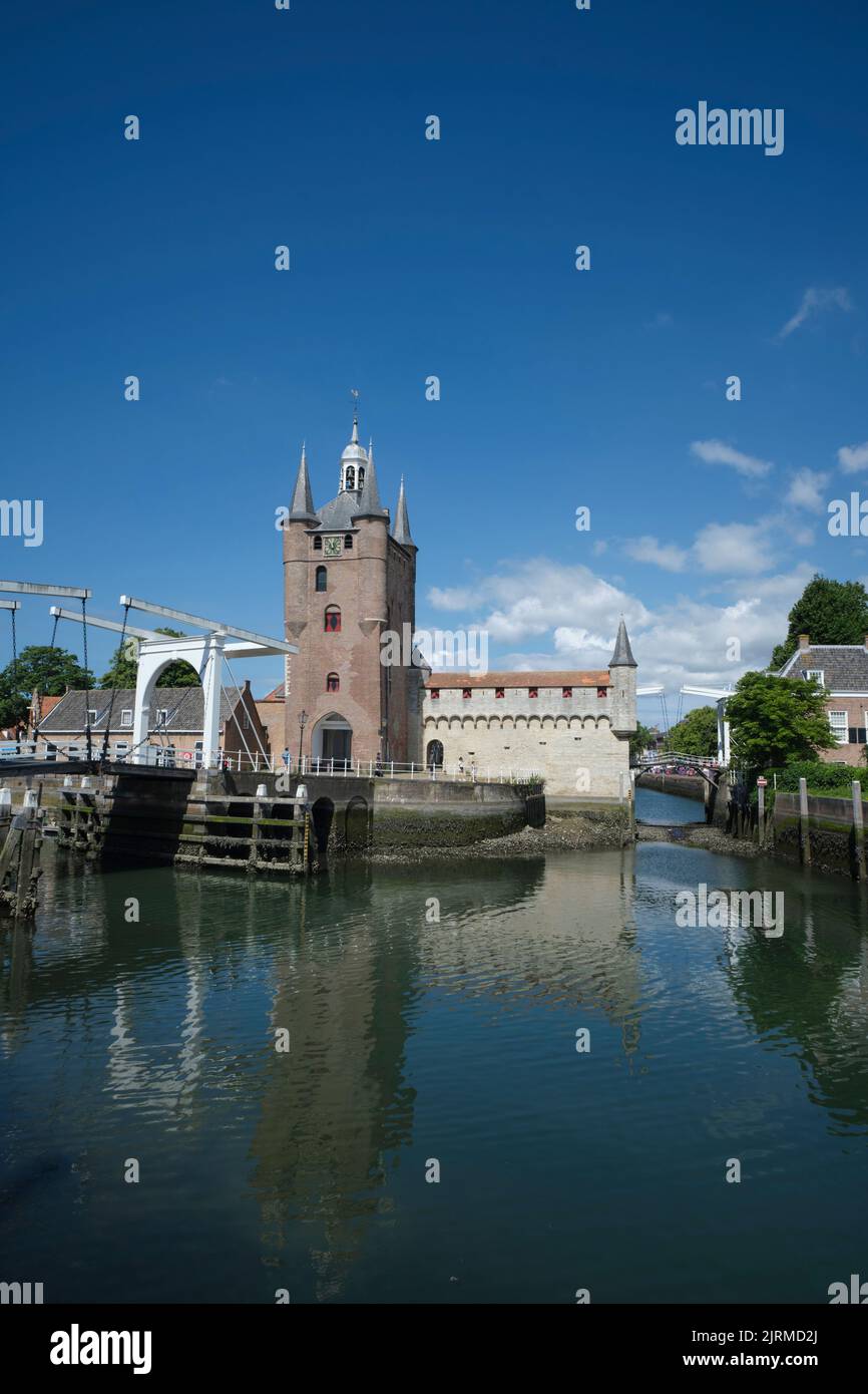 Medieval town Zierikzee in the province Zeeland in The Netherlands with ...