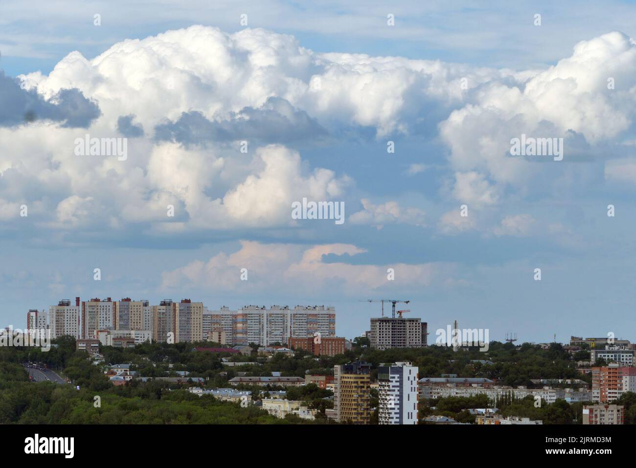Landscape and Architecture. Panorama of the big city Stock Photo - Alamy