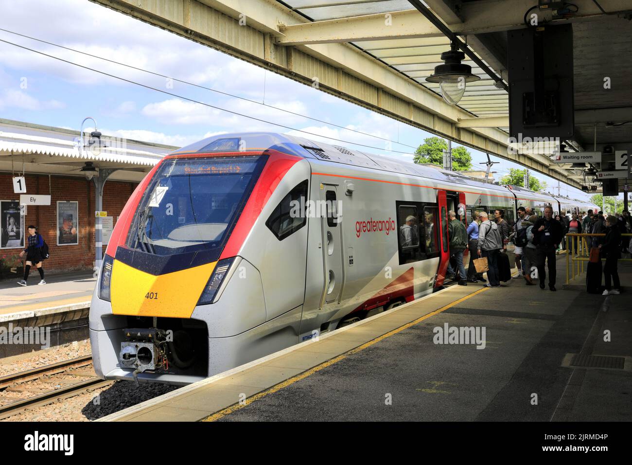 Greater Anglia trains, Class 755 train at Ely station, Ely city ...