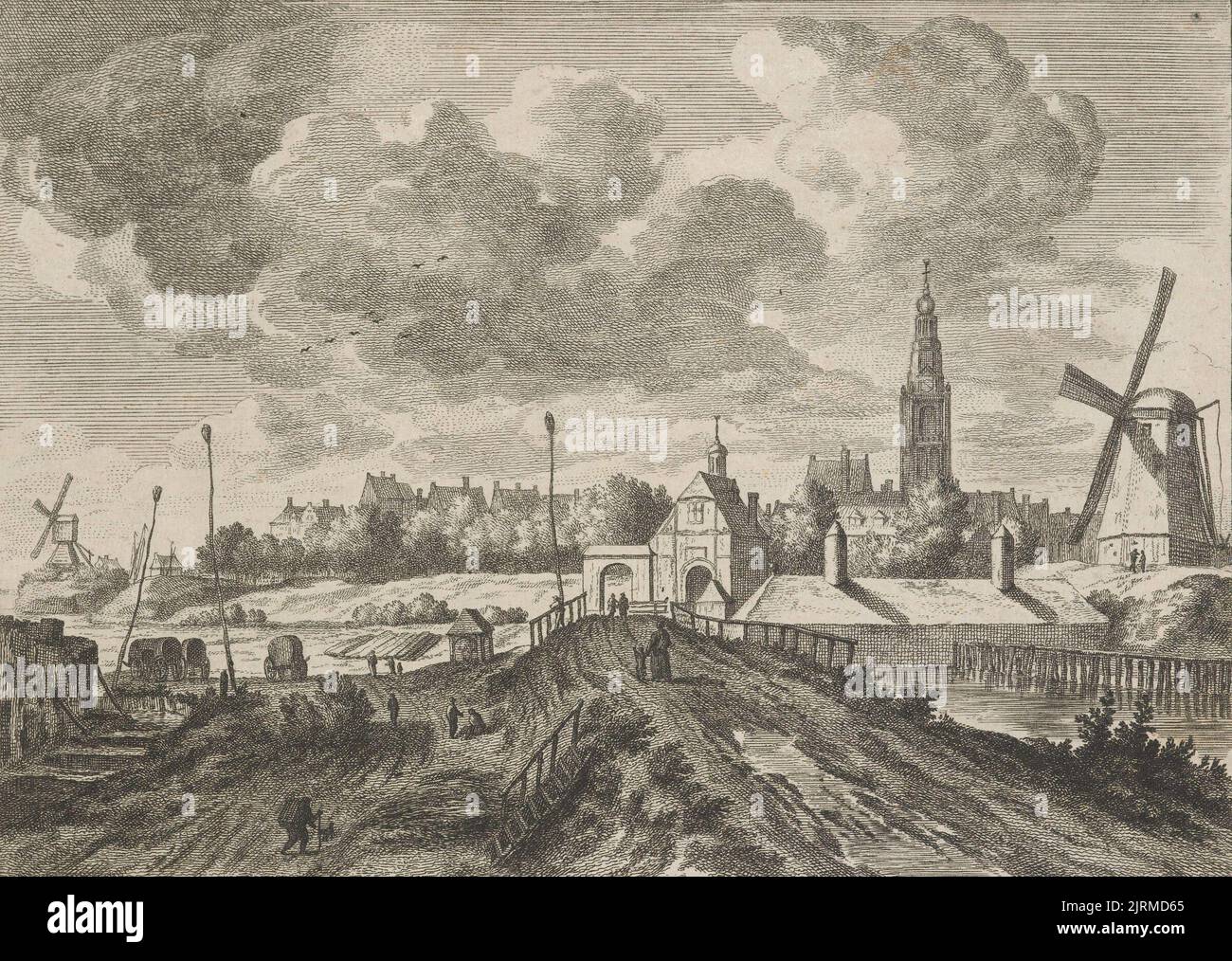 Views of Amsterdam. Plate 5. St. Anthonis Poort., 1663-1690, by Abraham ...