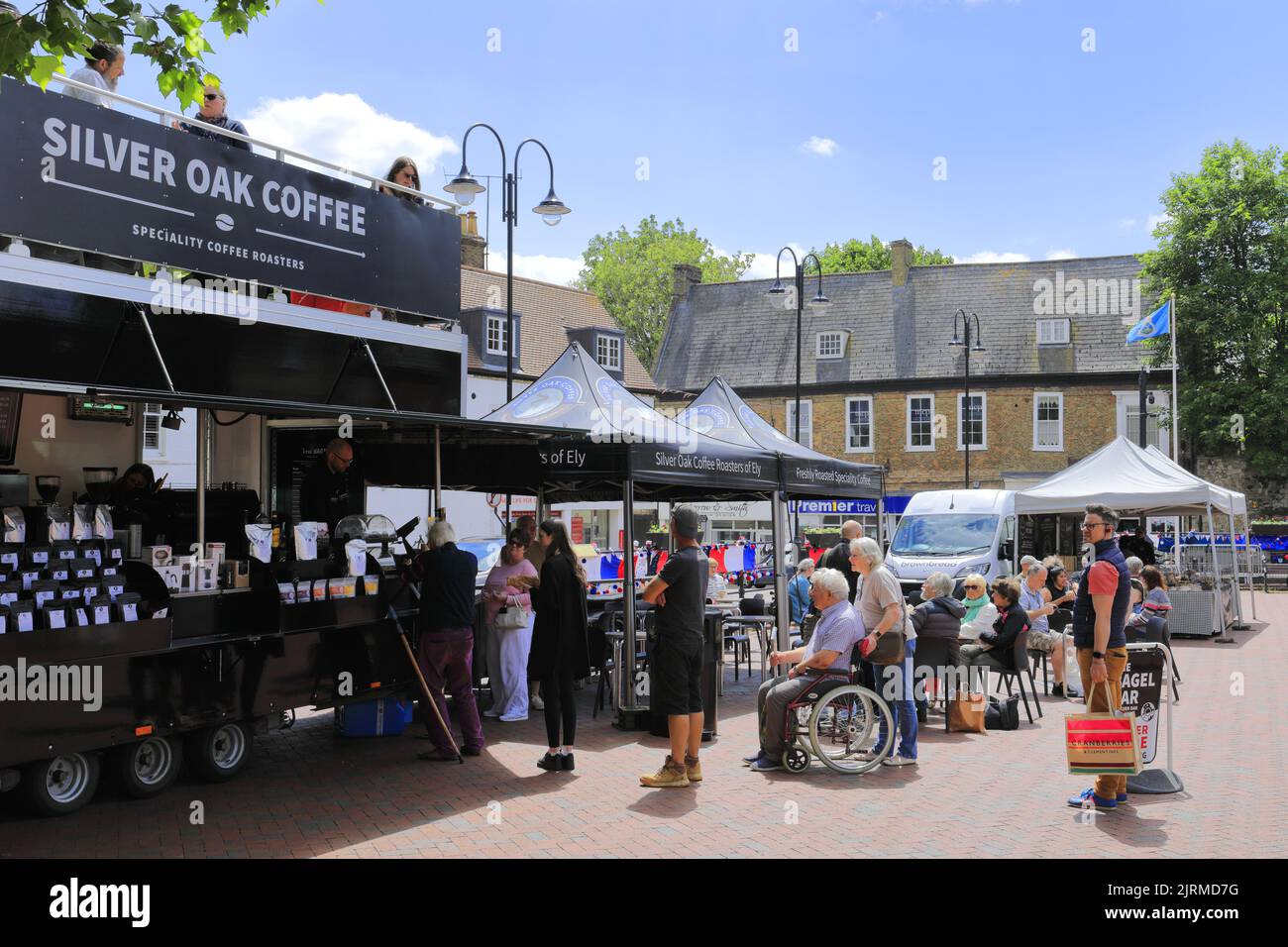 The Ely Food Market, Ely City, Cambridgeshire, England, UK Stock Photo ...