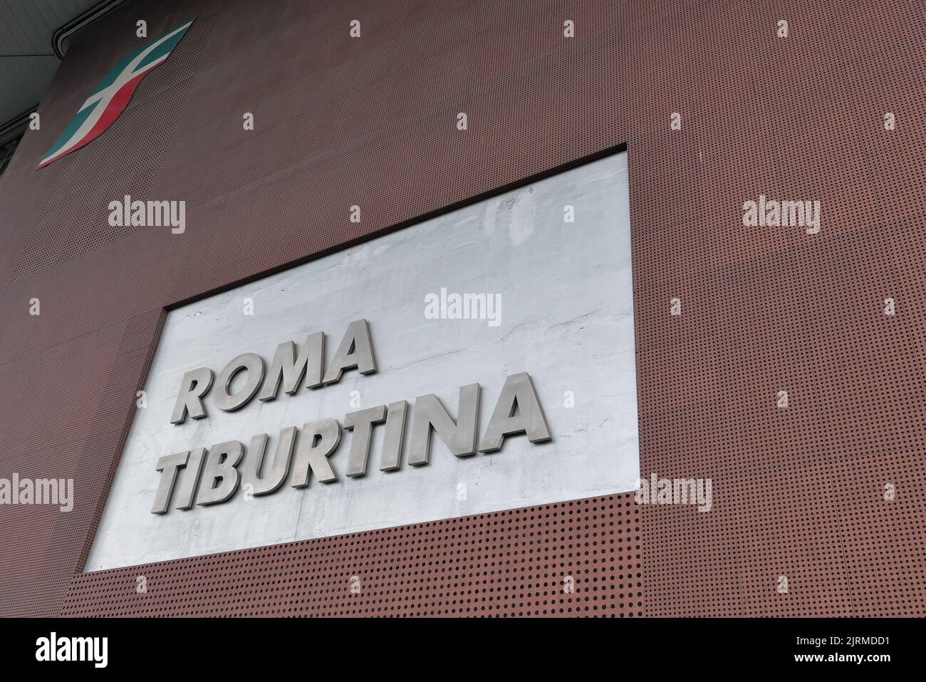 SIGN OF ROMA TIBURTINA RAILWAY STATION Stock Photo - Alamy