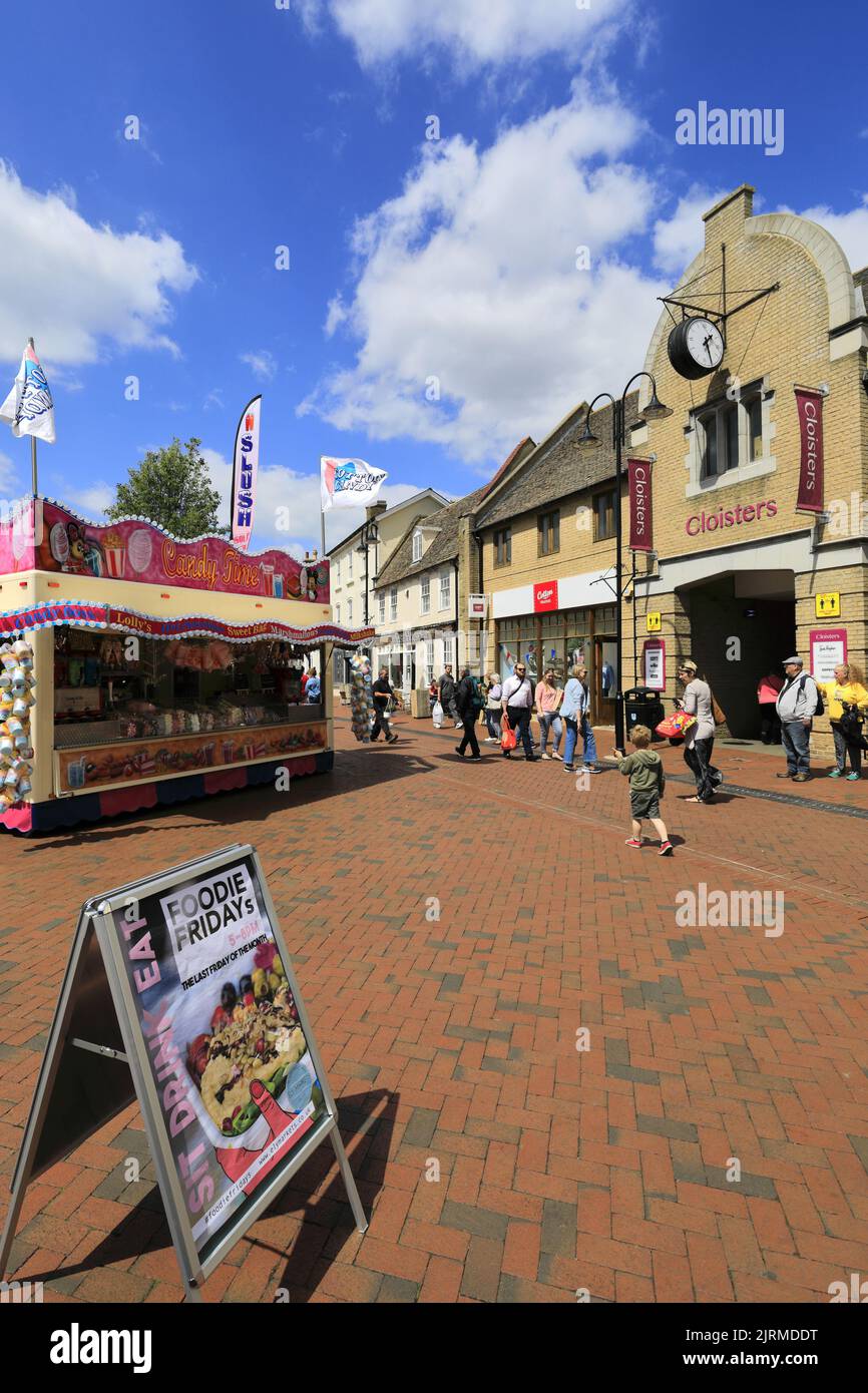 The Ely Food Market, Ely City, Cambridgeshire, England, UK Stock Photo ...