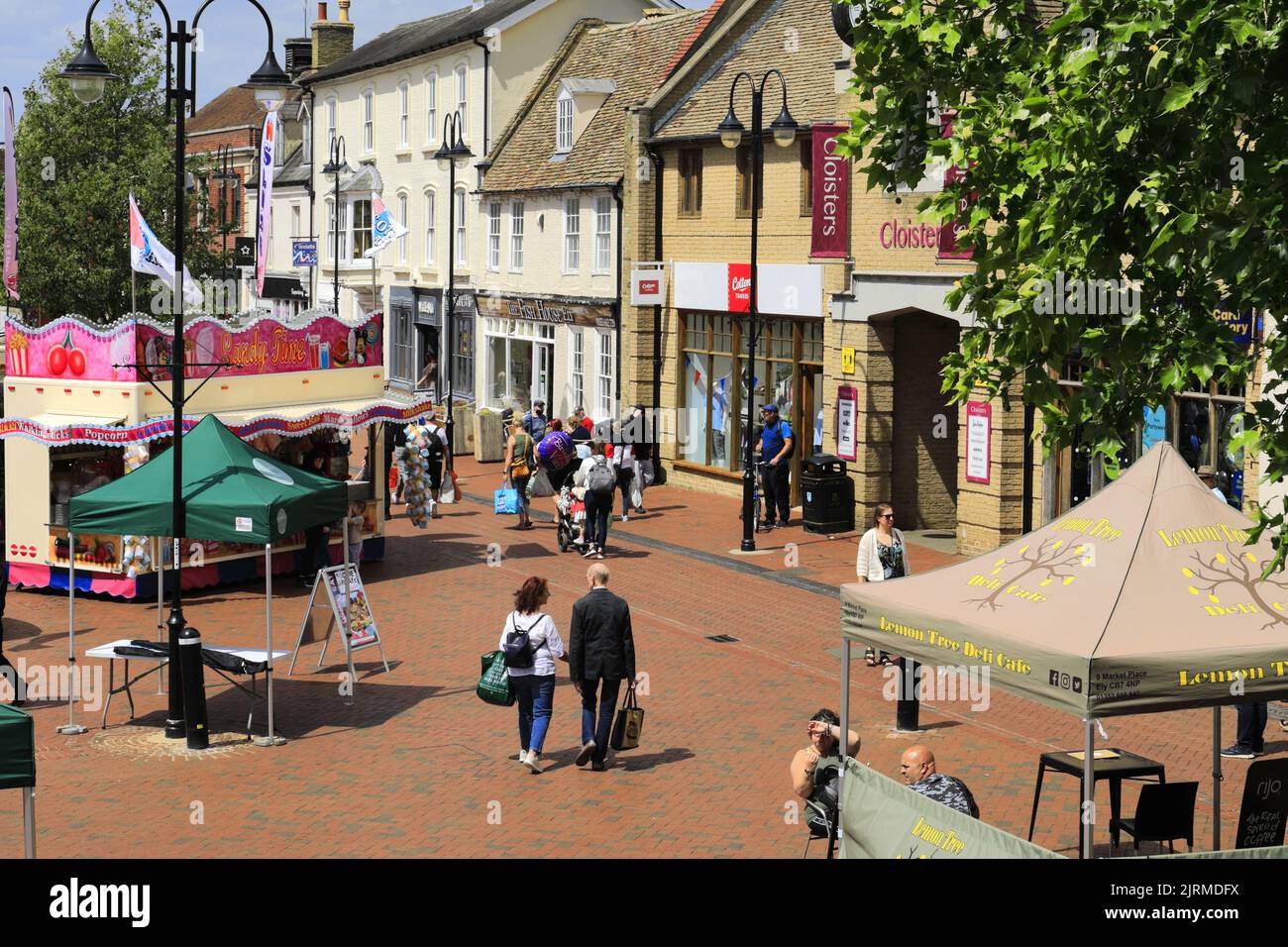 The Ely Food Market, Ely City, Cambridgeshire, England, UK Stock Photo ...