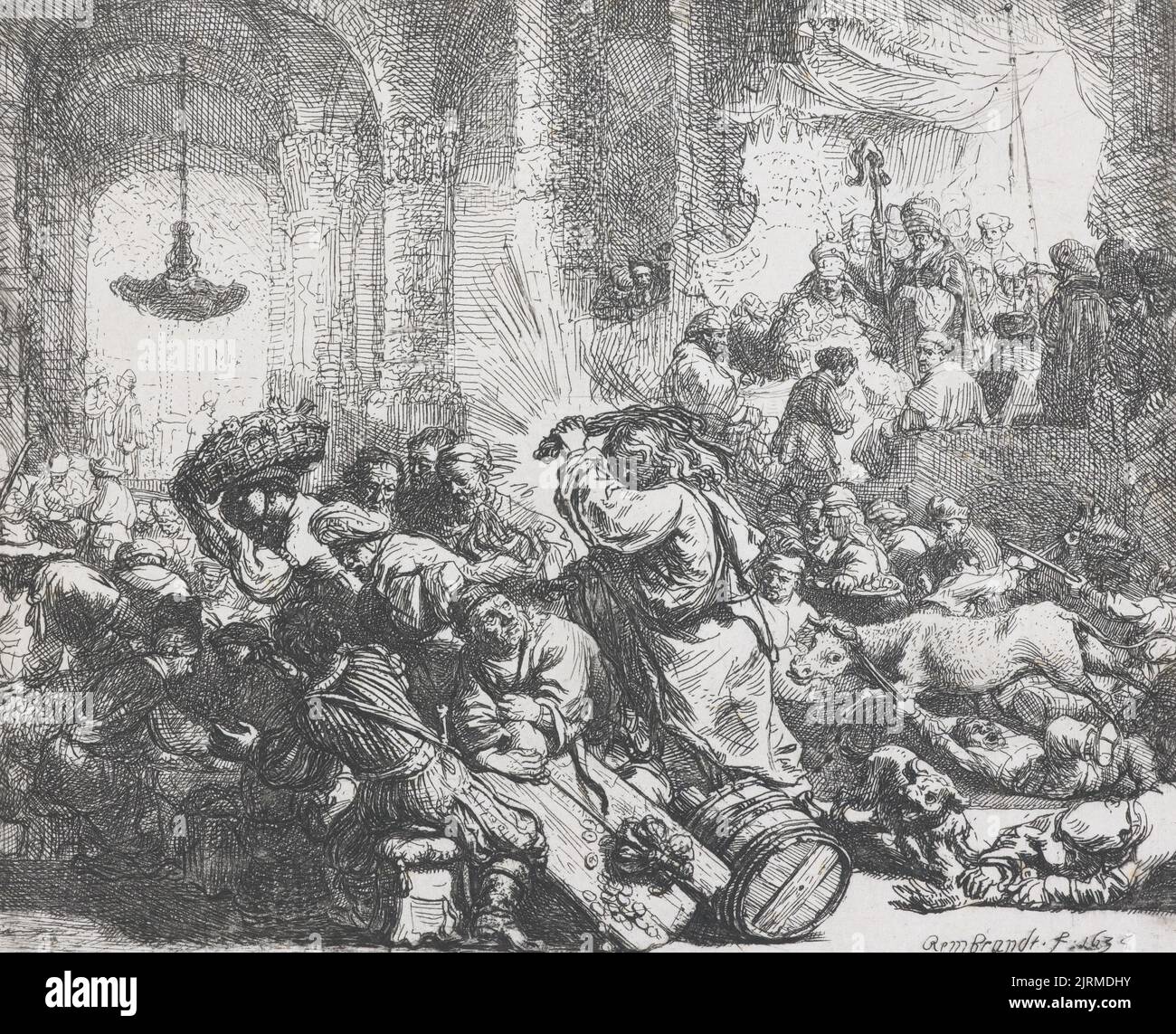 Christ driving the money changers from the Temple., 1635, Netherlands ...