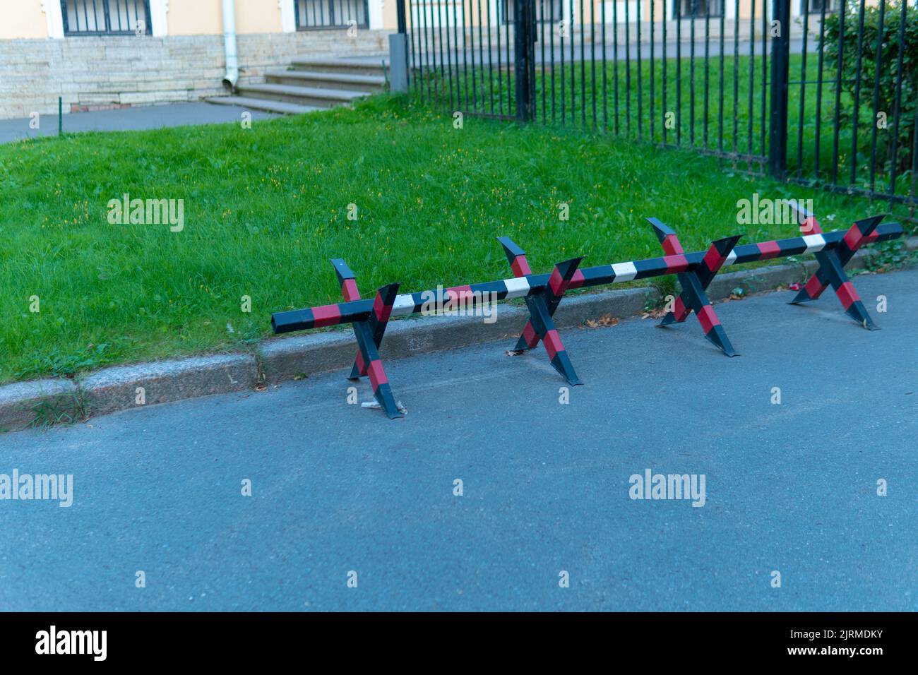 RUSSIA, PETERSBURG - AUG 19, 2022: anti lake tank shore river defence ...