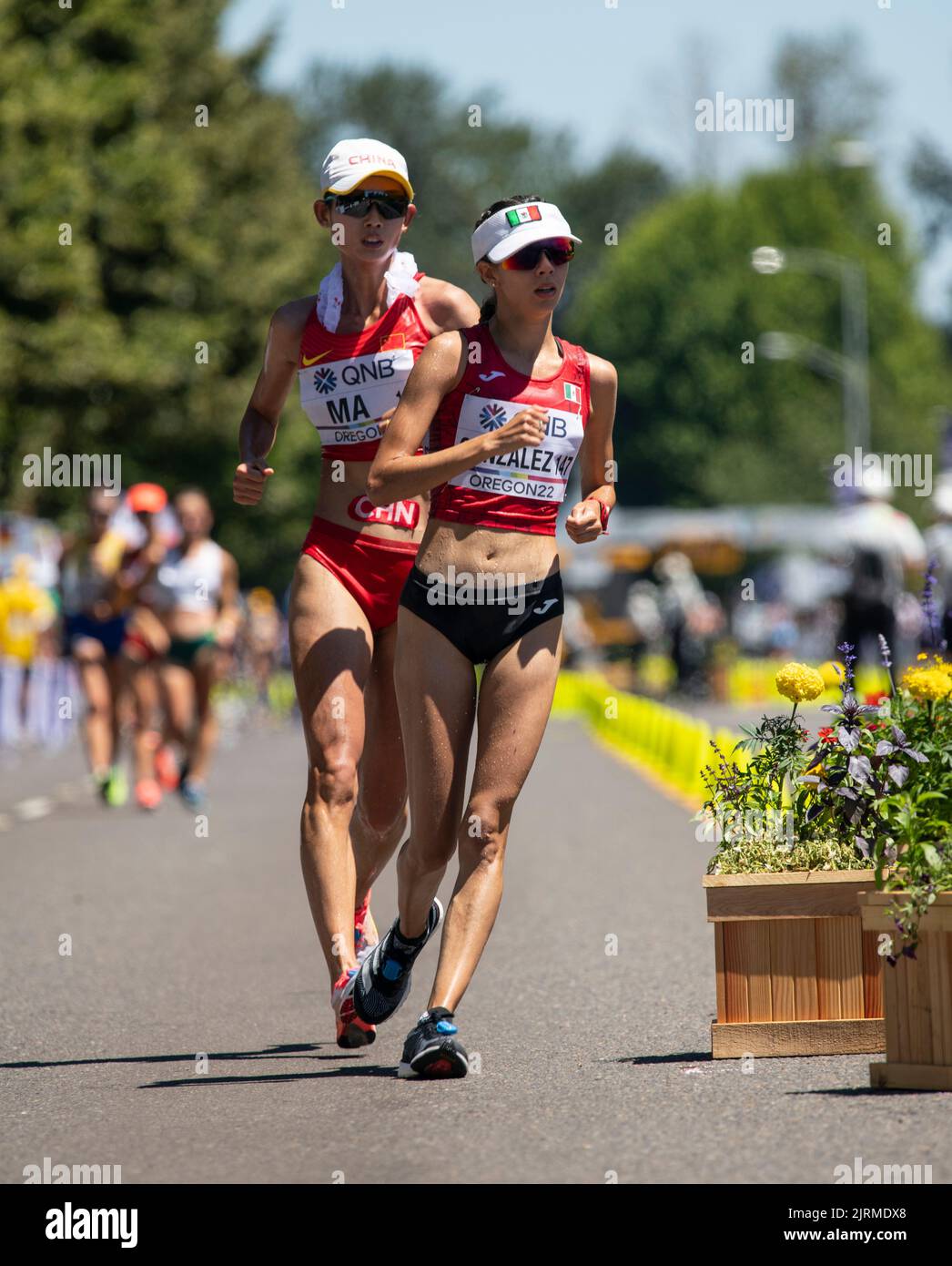 Alegna Gonzalez of Mexico competing in the women’s 20k walk at the ...