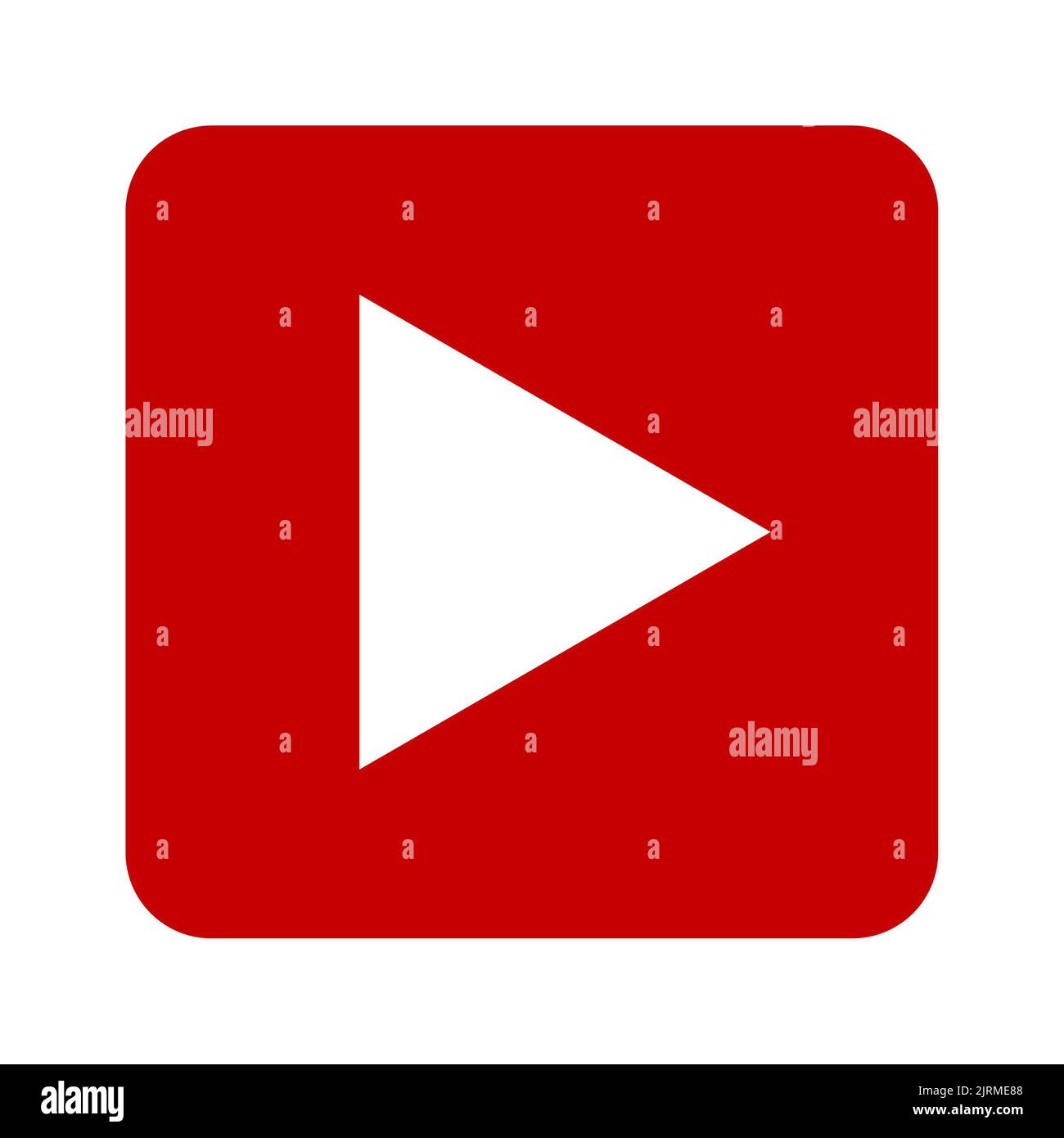 High quality red flat live broadcast icon. Pictogram, technology ...