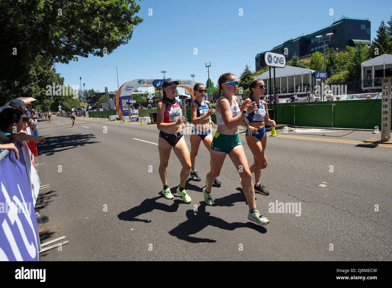 Jemima Montag of Australia competing in the women’s 20k walk at the ...