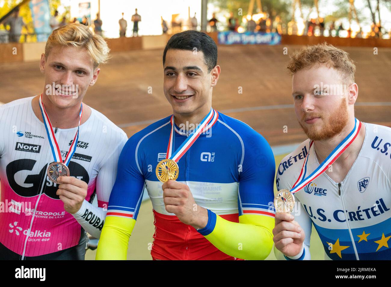 Sebastien VIGIER and Rayan HELAL and Tom DERACHE, Men's Sprint during ...