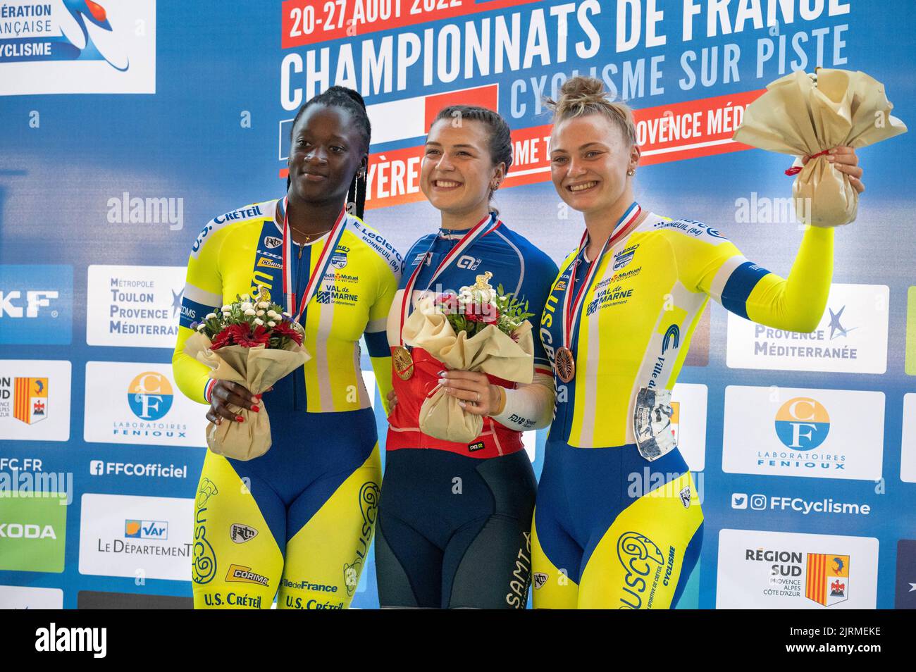 Mathilde GROS, Julie MICHAUD and Taky Marie Divine KOUAME , Women's ...