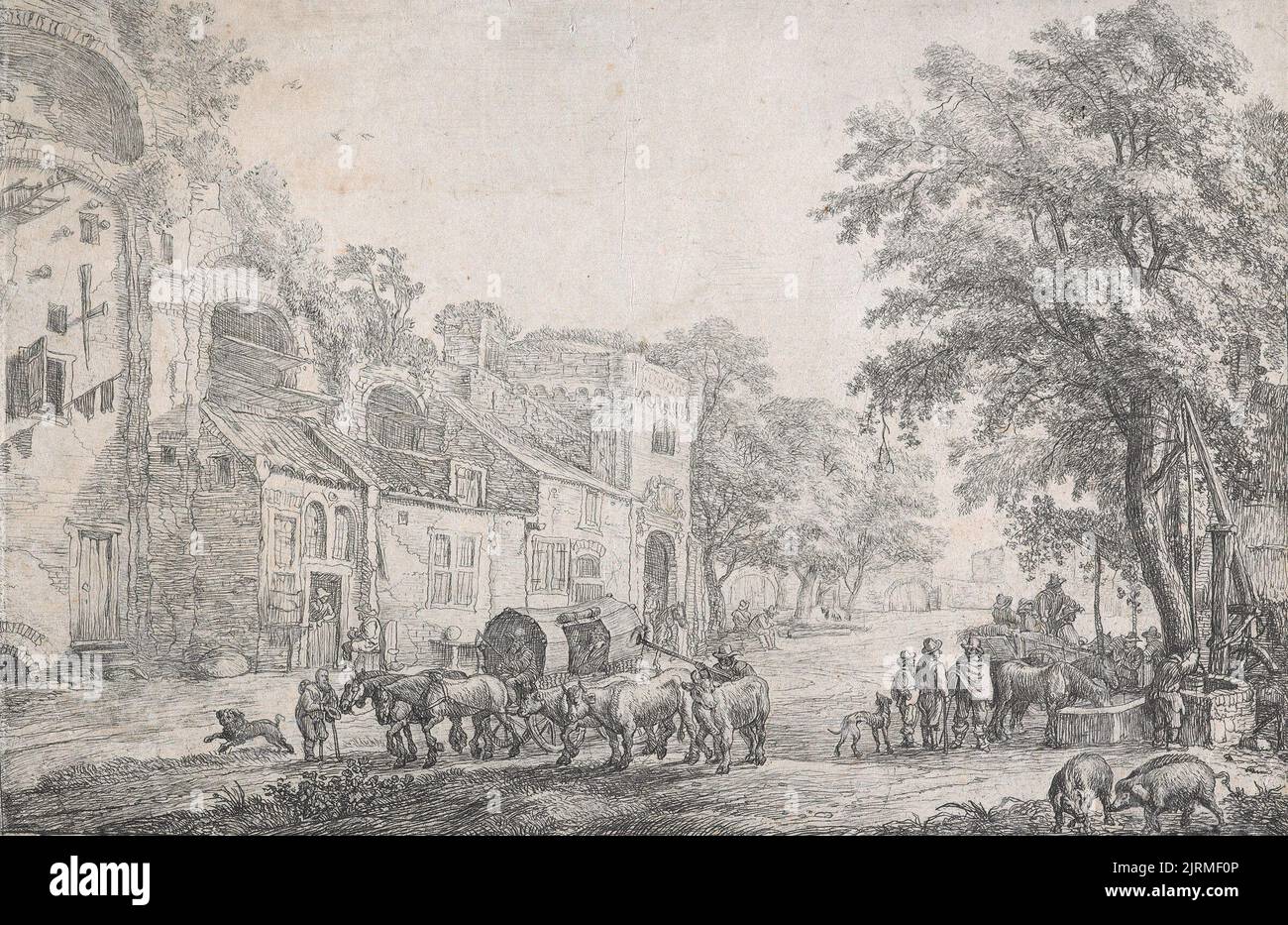 The approach to a village., 1615-1653, Netherlands, by Simon de Vlieger ...