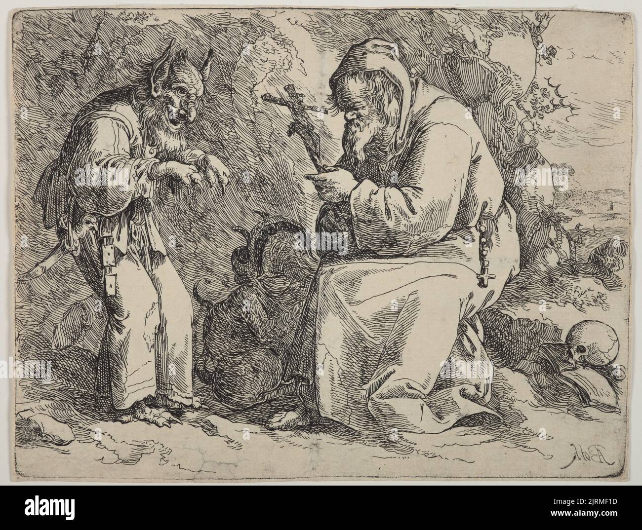 Temptation of St Antony, 1628-1642, by Andries Both. Gift of Sir John ...