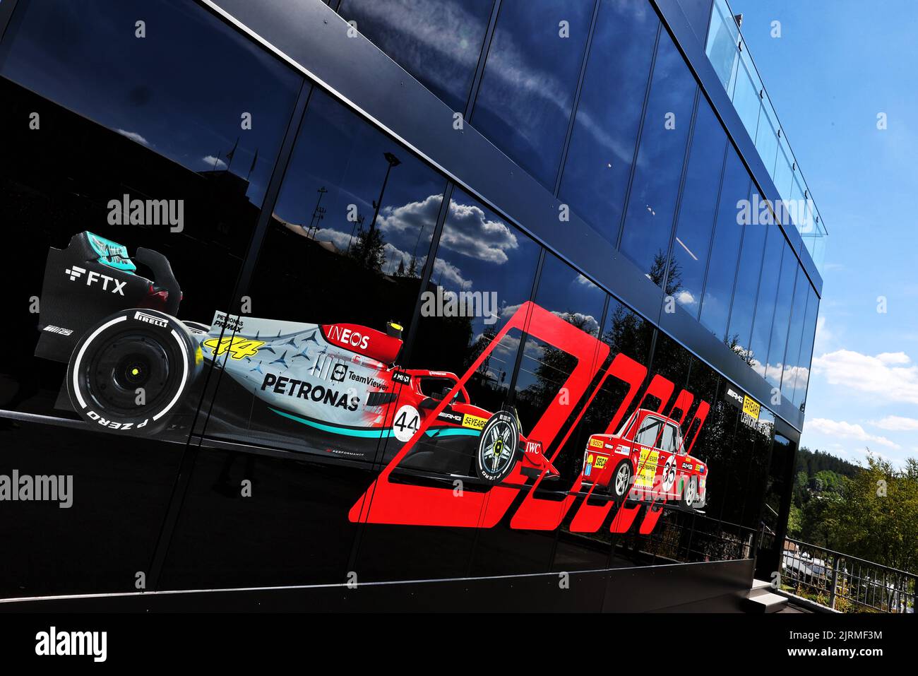 Paddock atmosphere - Mercedes AMG F1 motorhome. 25.08.2022. Formula 1 ...