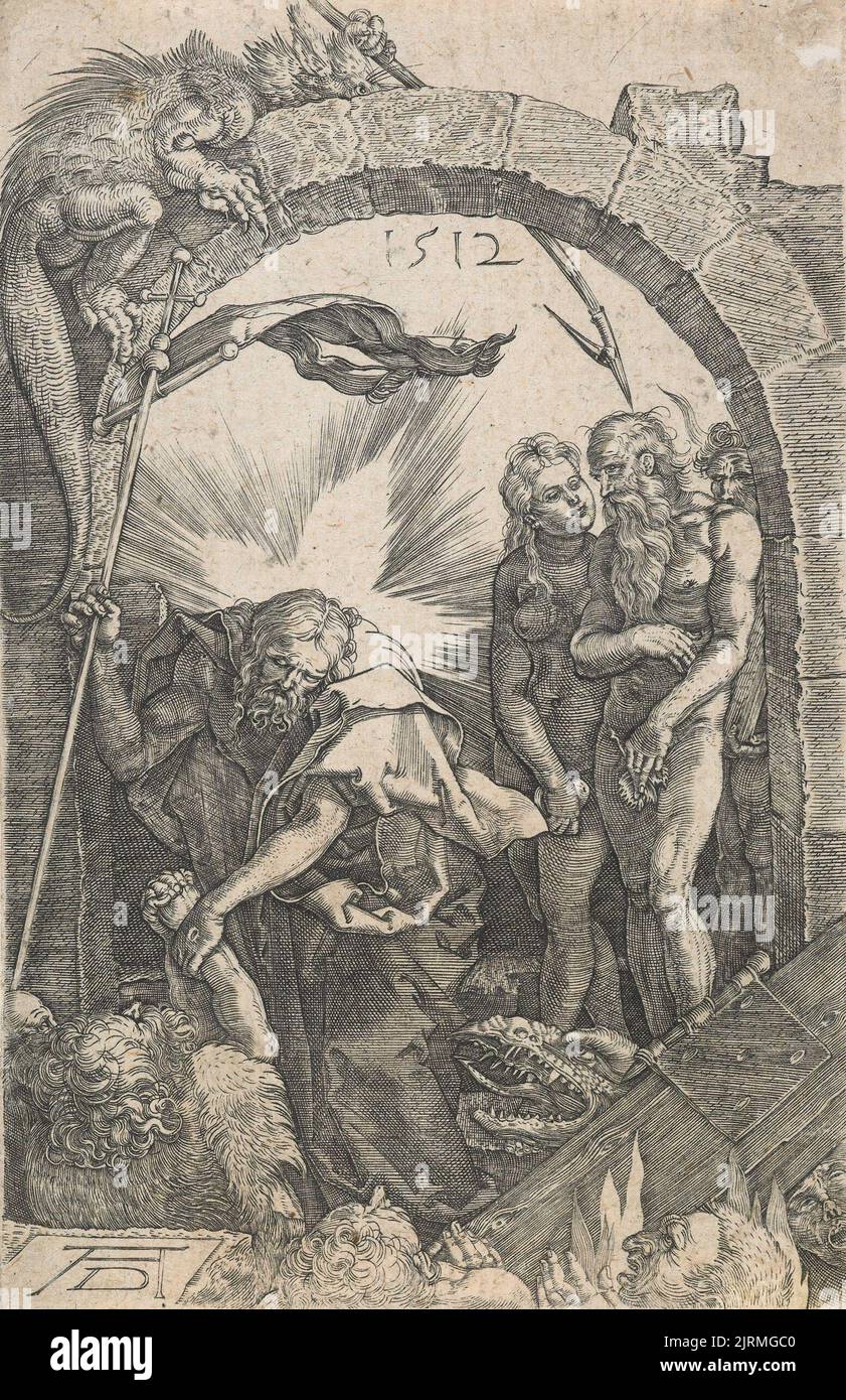 Harrowing of Hell. (Reverse copy after Albrecht Dürer's 'Harrowing of ...