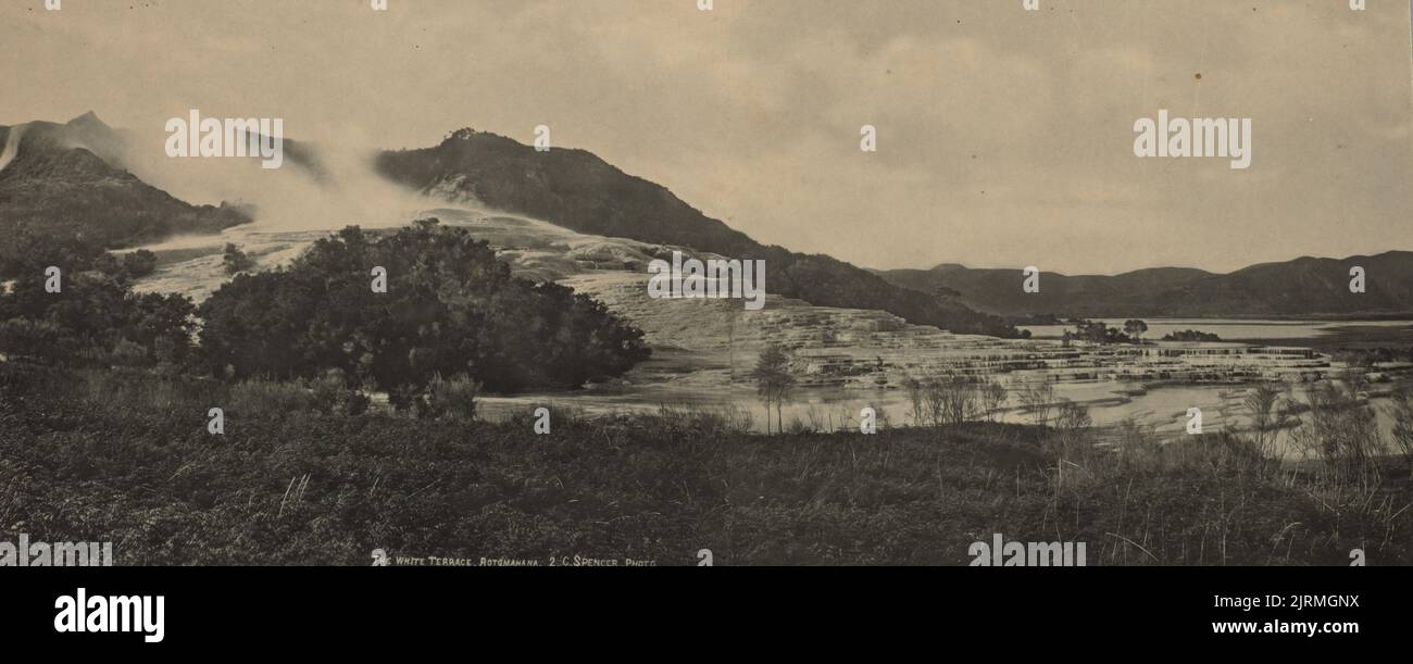 Rotomahana the white terrace hi-res stock photography and images - Alamy