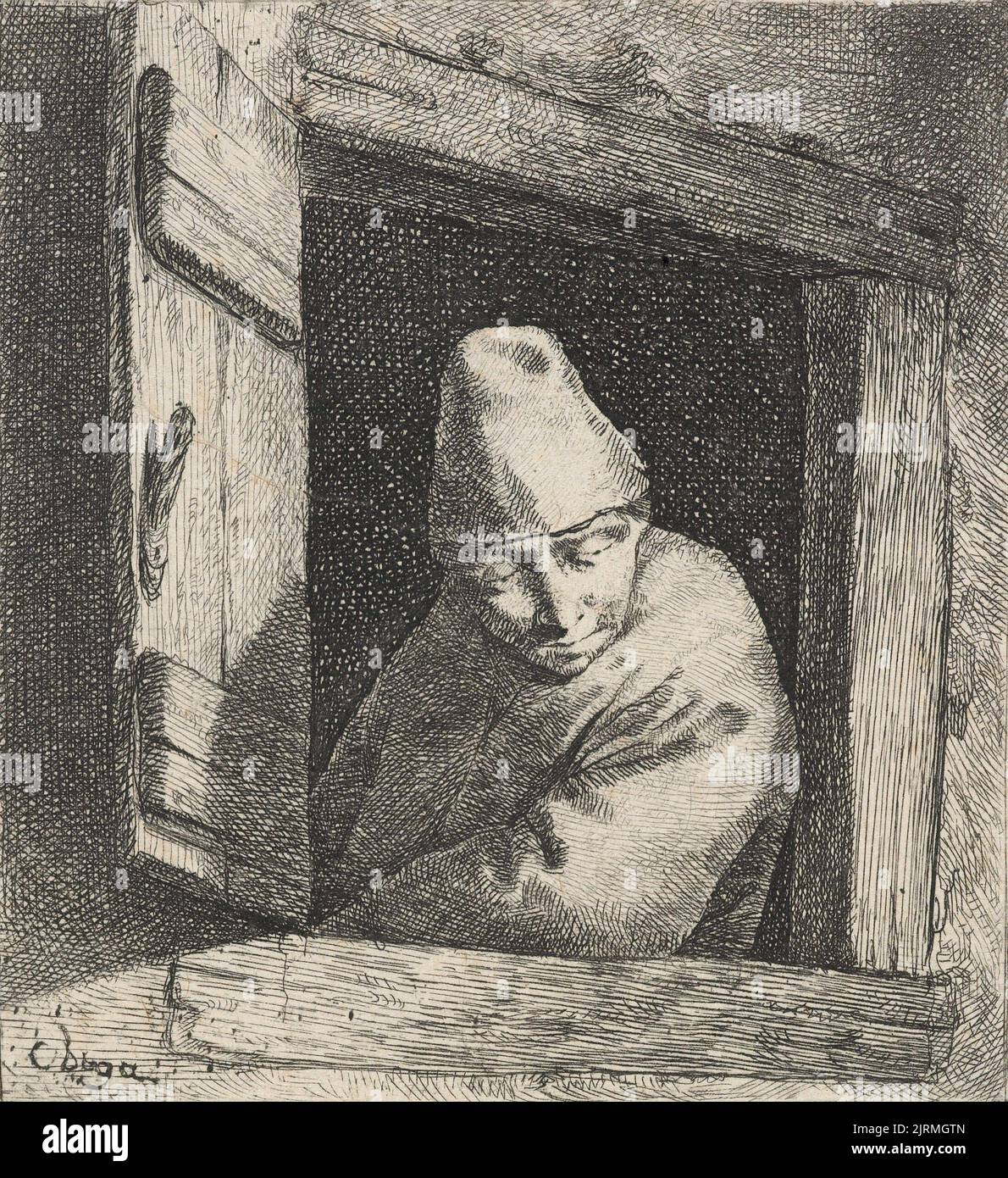 The peasant in a window., Mid 17th century, by Cornelis Bega. Gift of ...