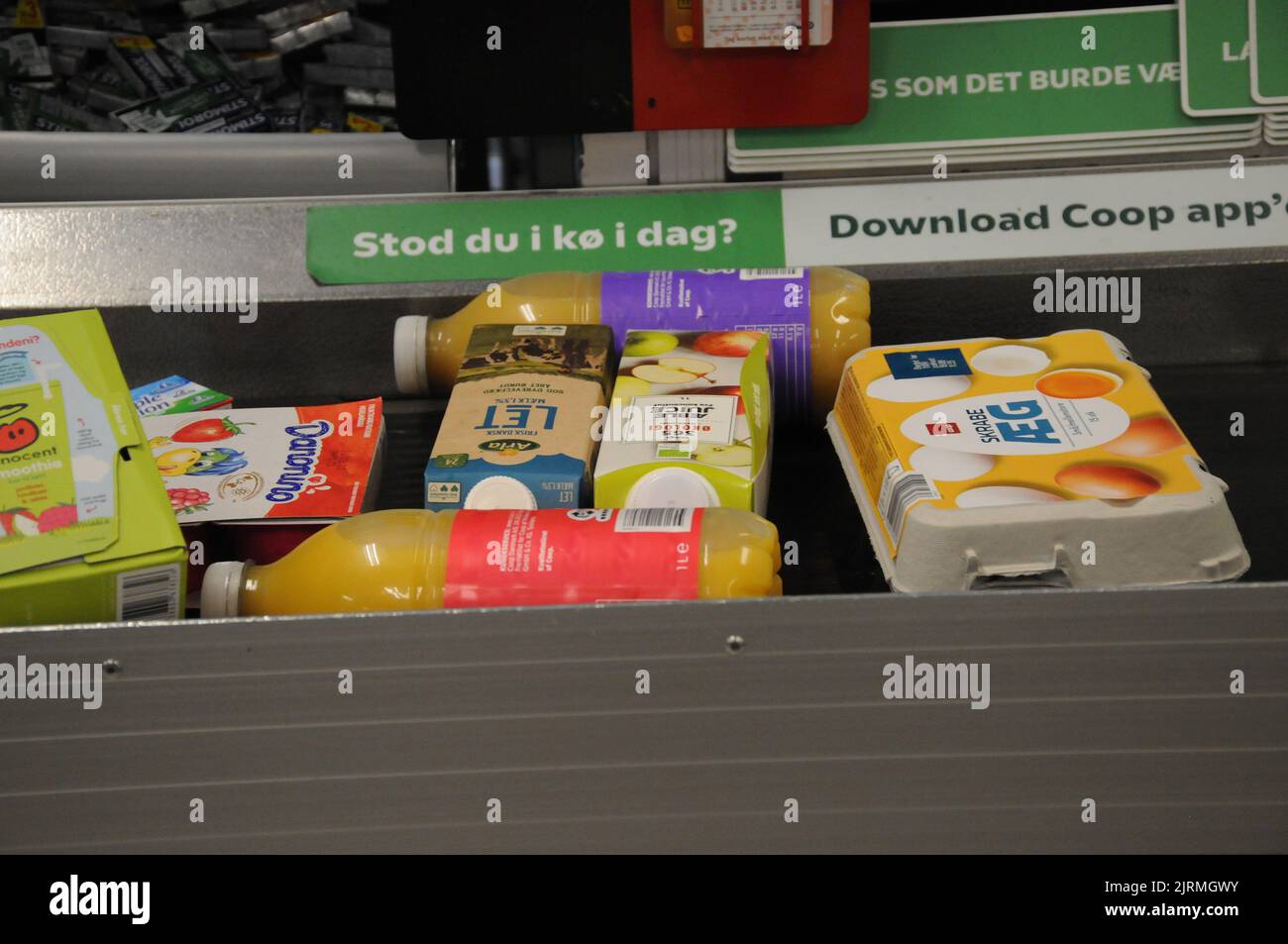 Copenhagen /Denmark/25 August 2022/ High food price in nations grocery ...