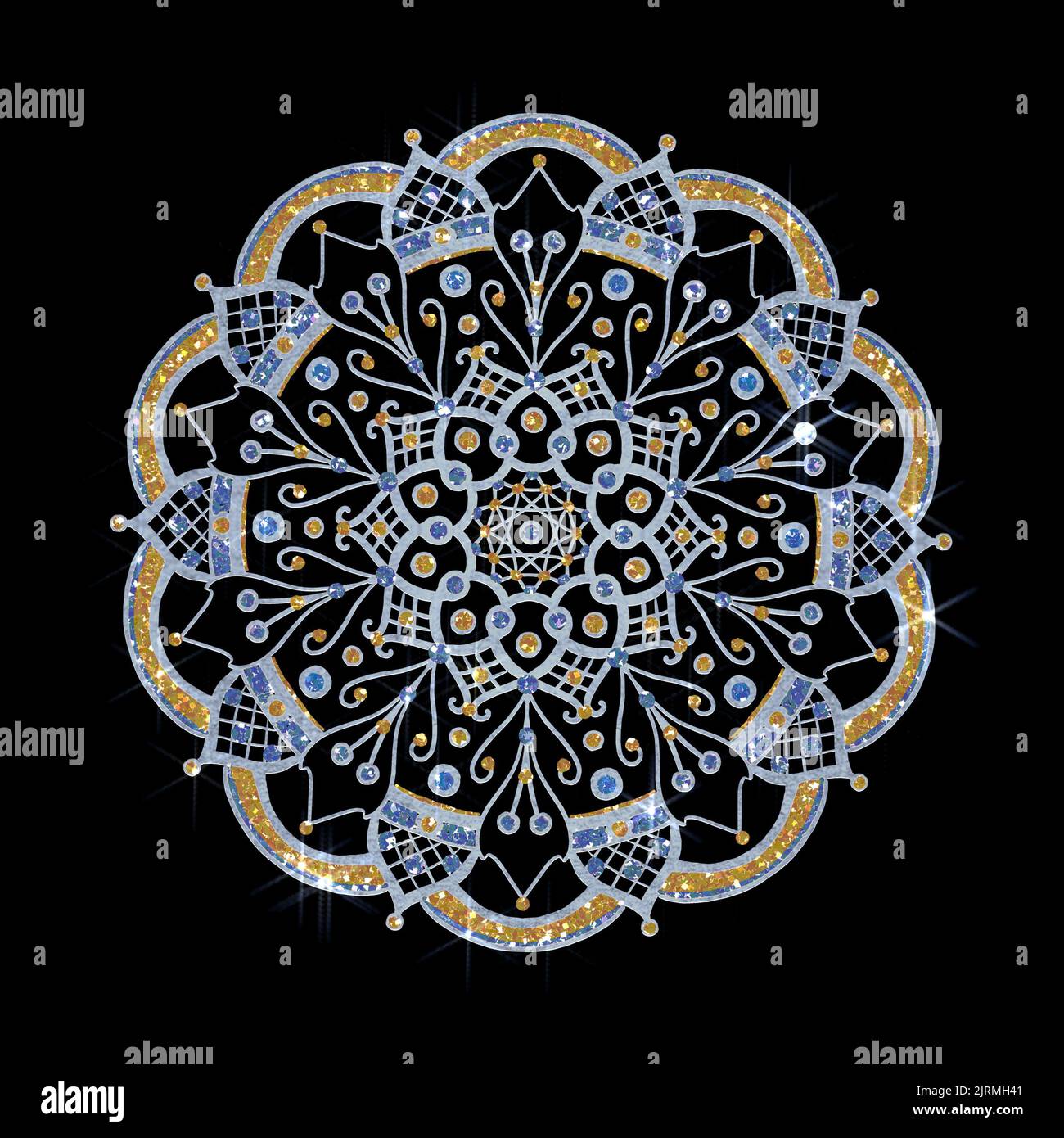 Glitter mandala hi-res stock photography and images - Alamy