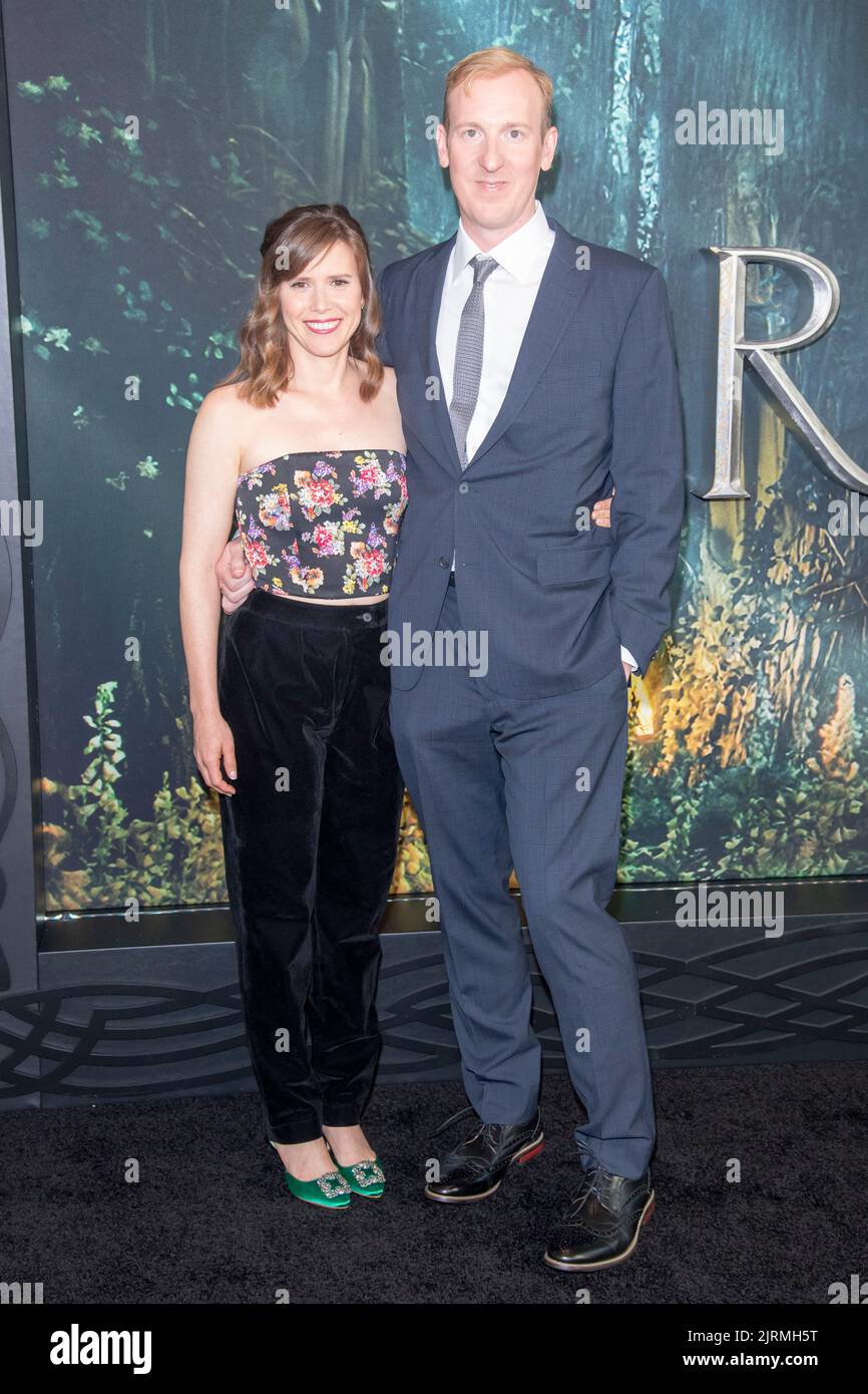 New York, United States. 23rd Aug, 2022. Nora Davis and Patrick McKay ...