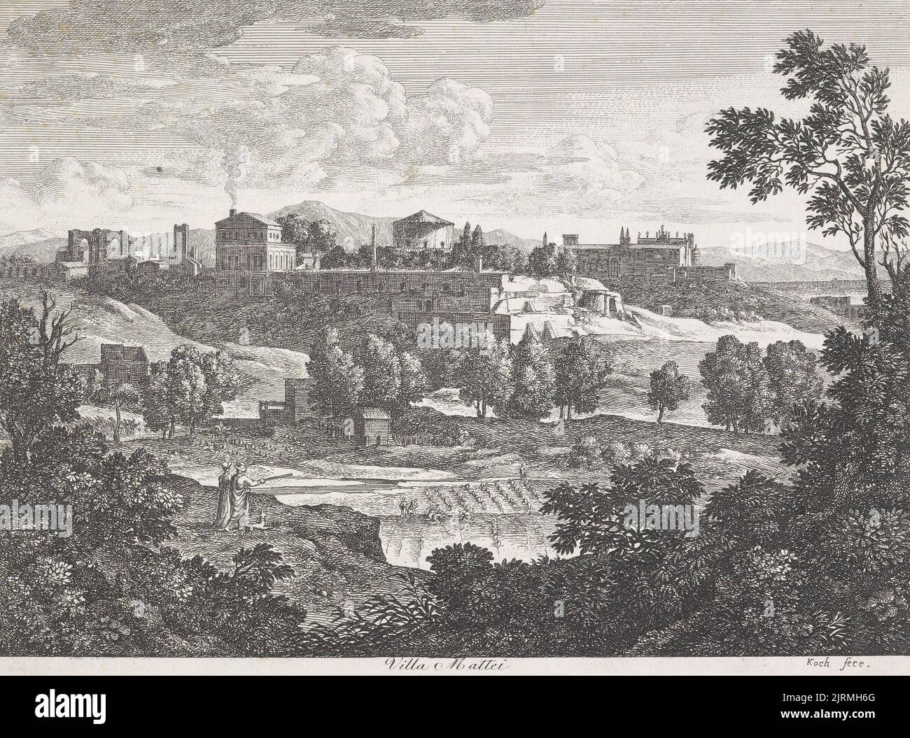 Die Römischen Ansichten (Views of Rome)/ Villa Mattei, 1810, Rome, by ...