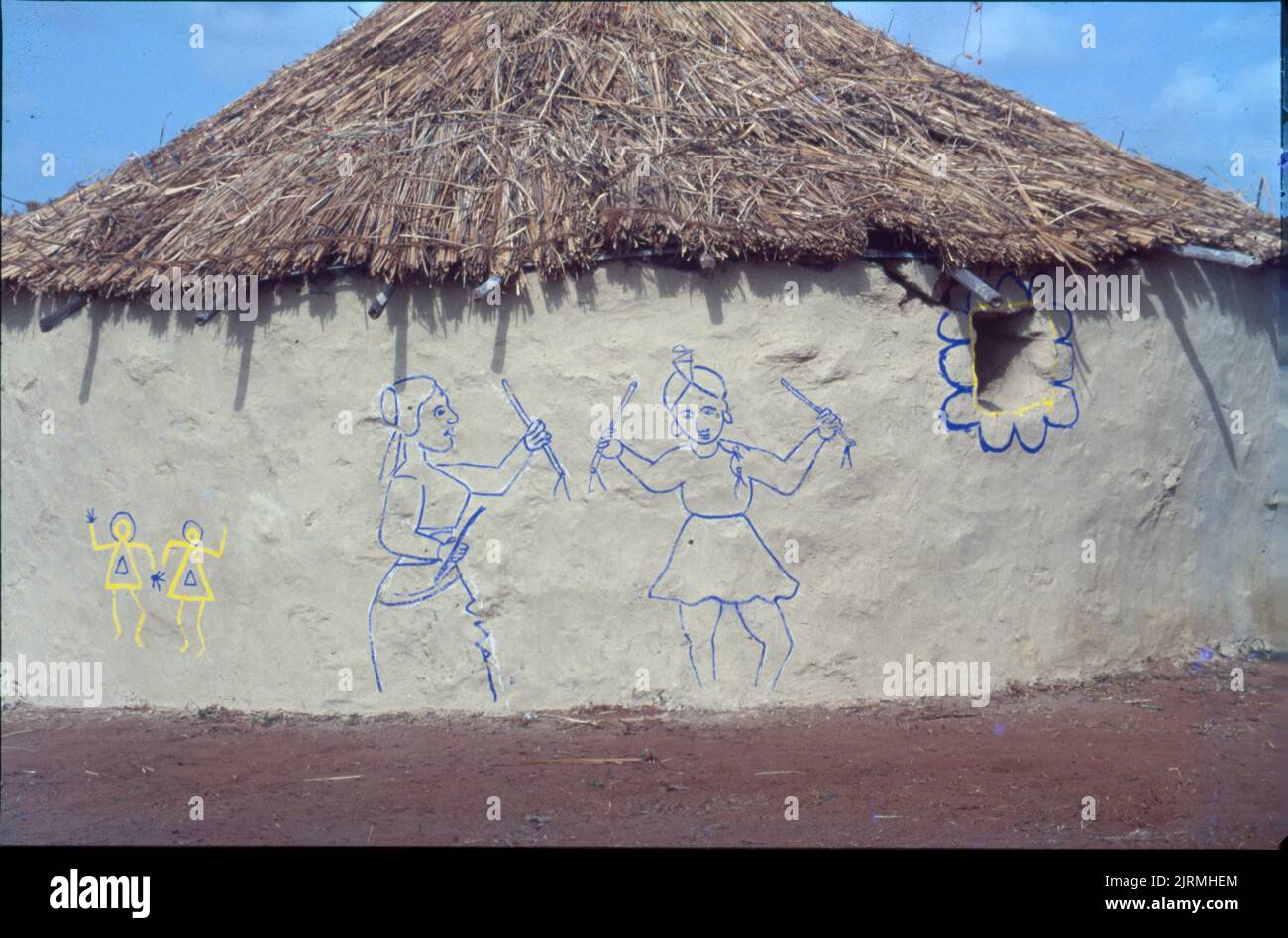 Indian mud house painting hi-res stock photography and images - Alamy