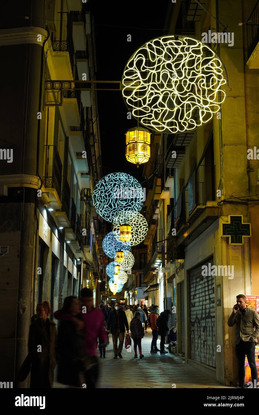 Christmas lights up hi-res stock photography and images - Alamy